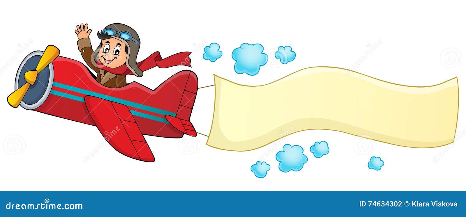 Retro Aeroplano Con Il Tema 1 Dell'insegna Illustrazione Vettoriale ...