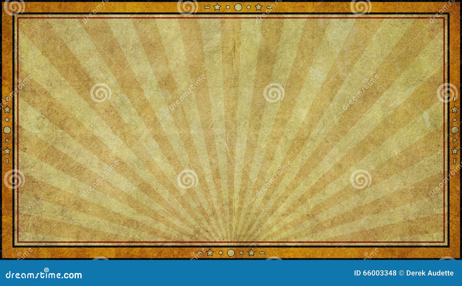 Retro Aged Paper Background Frame in Widescreen Format Stock ...