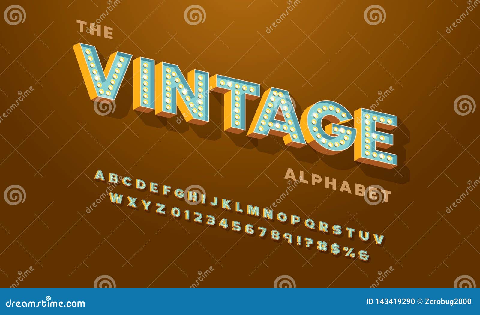 Light bulb font stock vector. Illustration of modern - 143419290