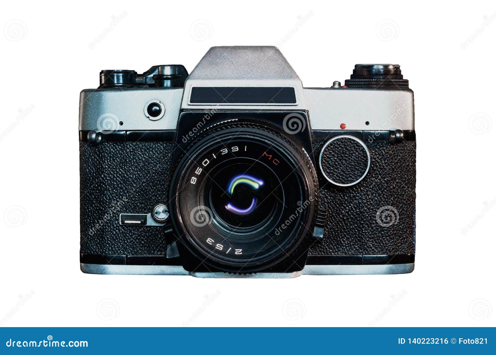 Retro analog camera stock photo. Image of shutter, glass - 140223216