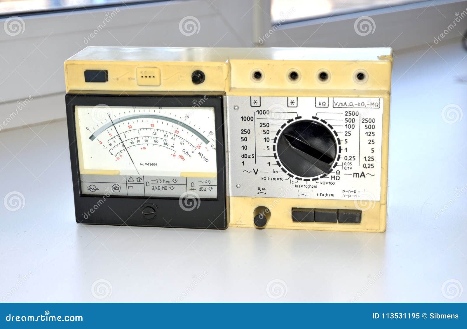 Retro Analog Multimeter. Produced in the Soviet Union Stock Image ...