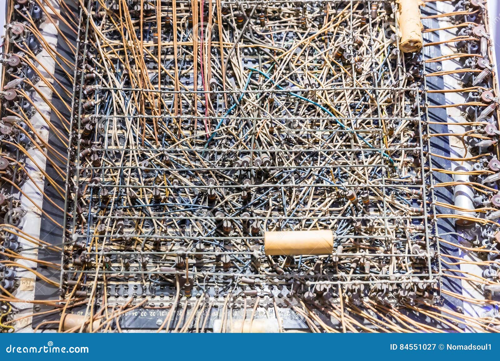 Retro Analog Technology Exhibit in Computer Museum Editorial ...