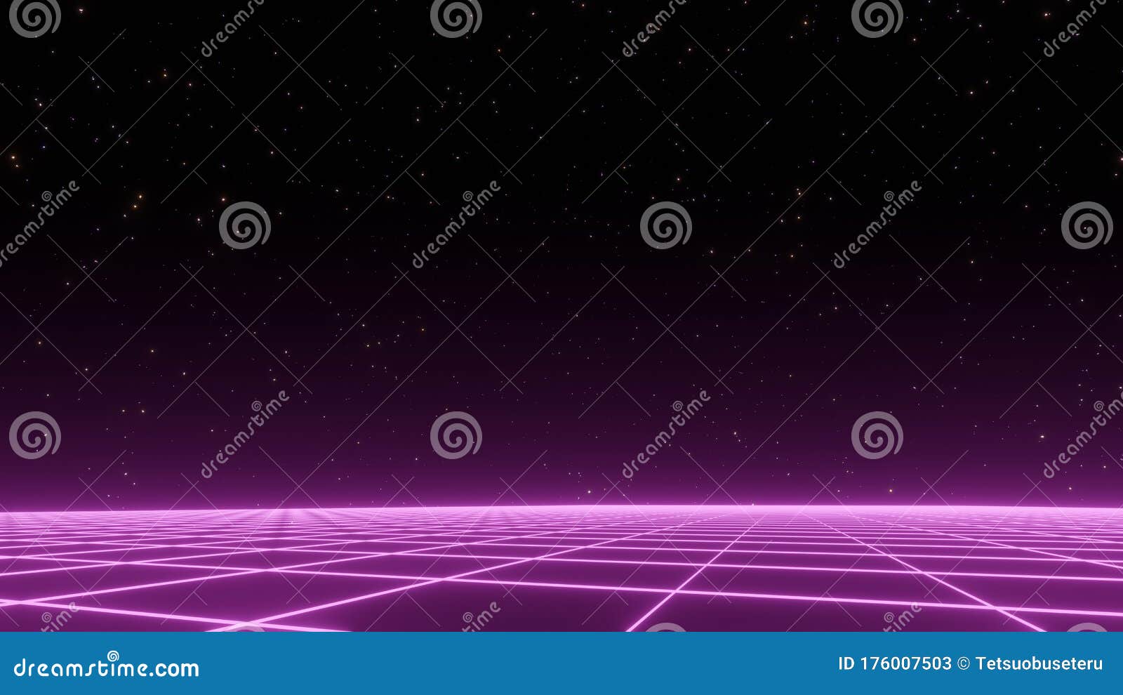 Retro Arcade Background. 1980s Style Stock Illustration - Illustration ...