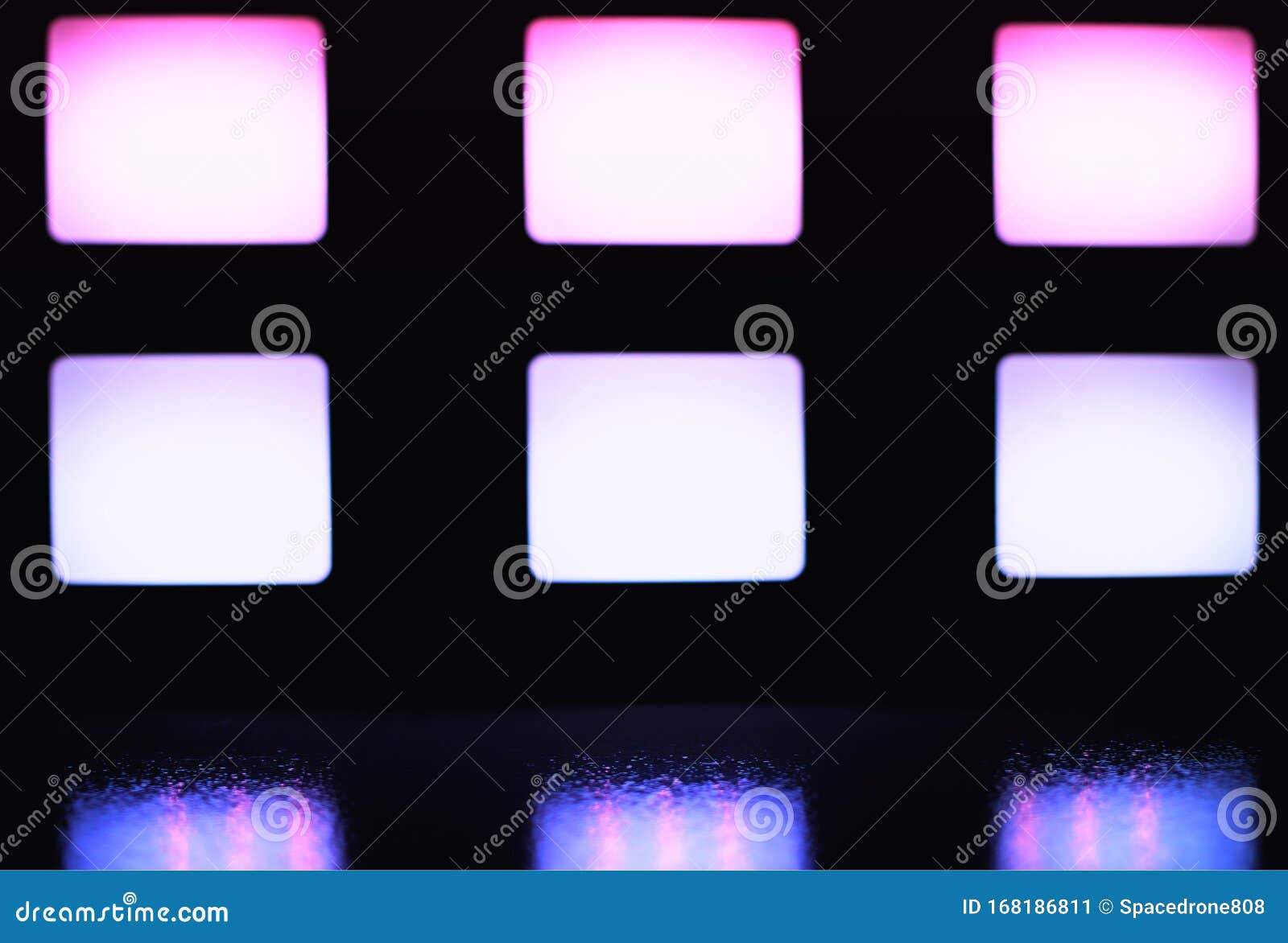 Retro Arcade Empty Screens Abstract Background Stock Image - Image of ...