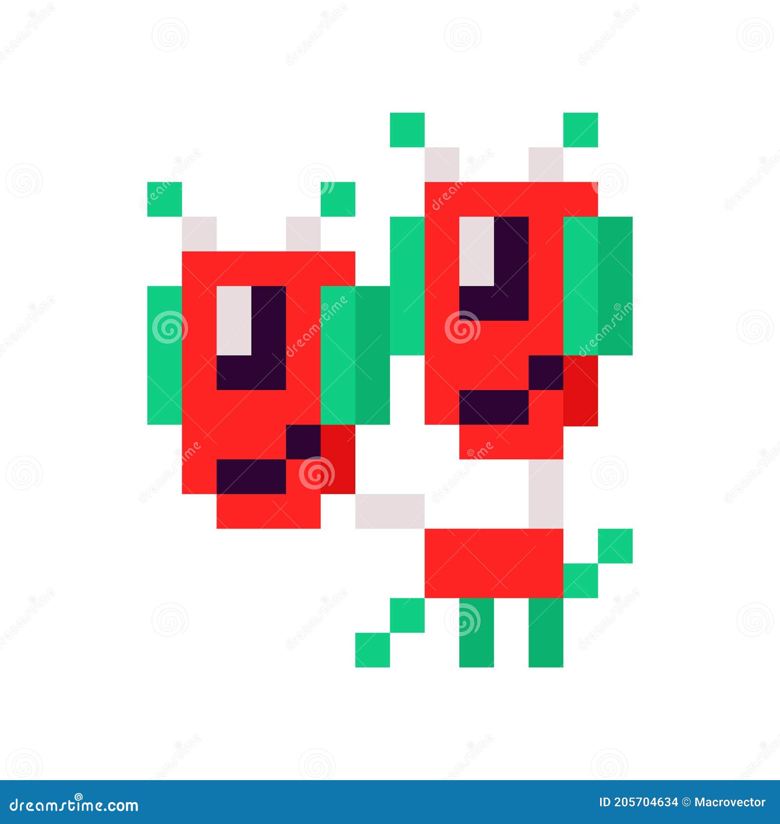 Pixel Art Aliens. Alien Planet Surface Texture Seamless Tile Backdrop ...