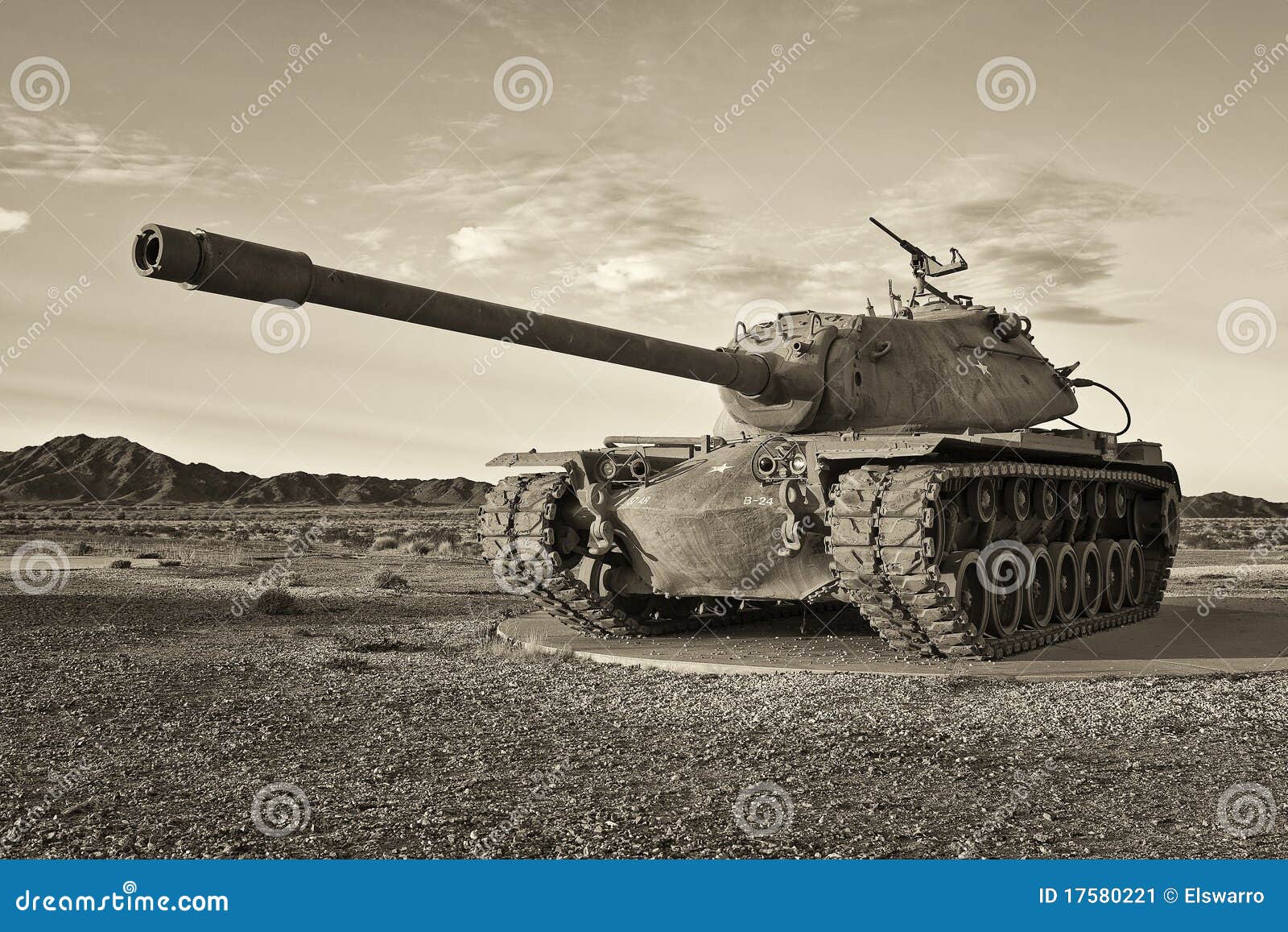 Retro Army Tank stock image. Image of barrel, heavy, mortar - 17580221