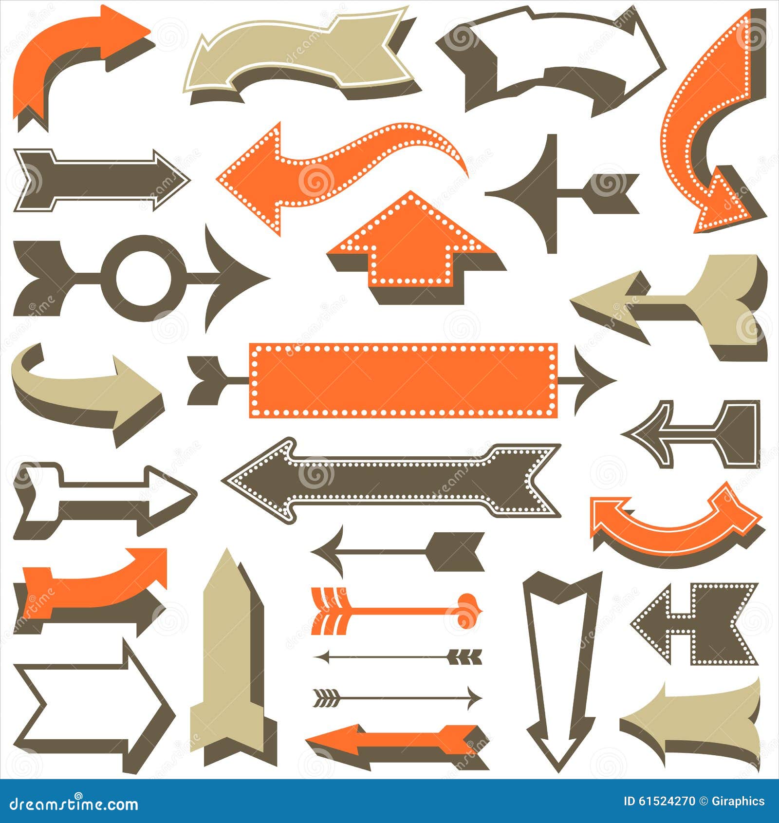 Retro Arrow Infographic Design Vector Illustration | CartoonDealer.com ...