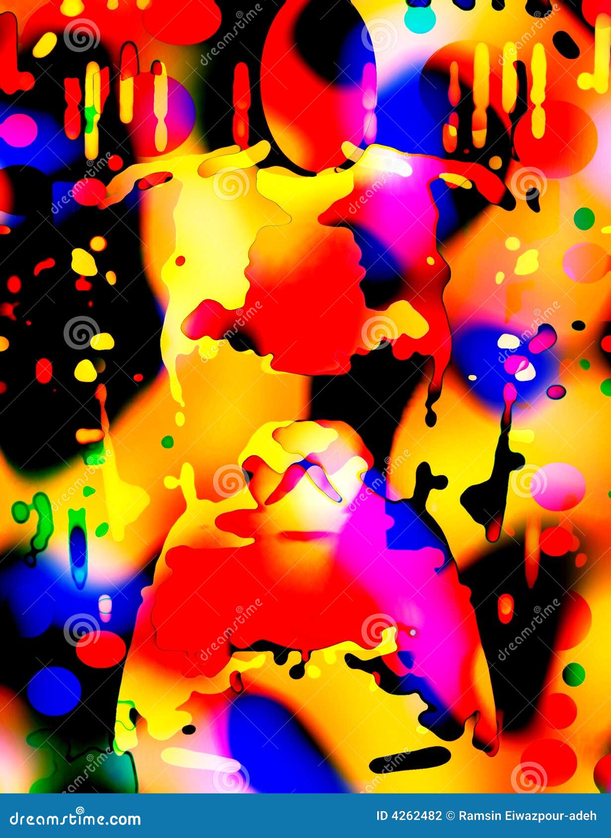 Retro Art stock illustration. Illustration of colorful - 4262482