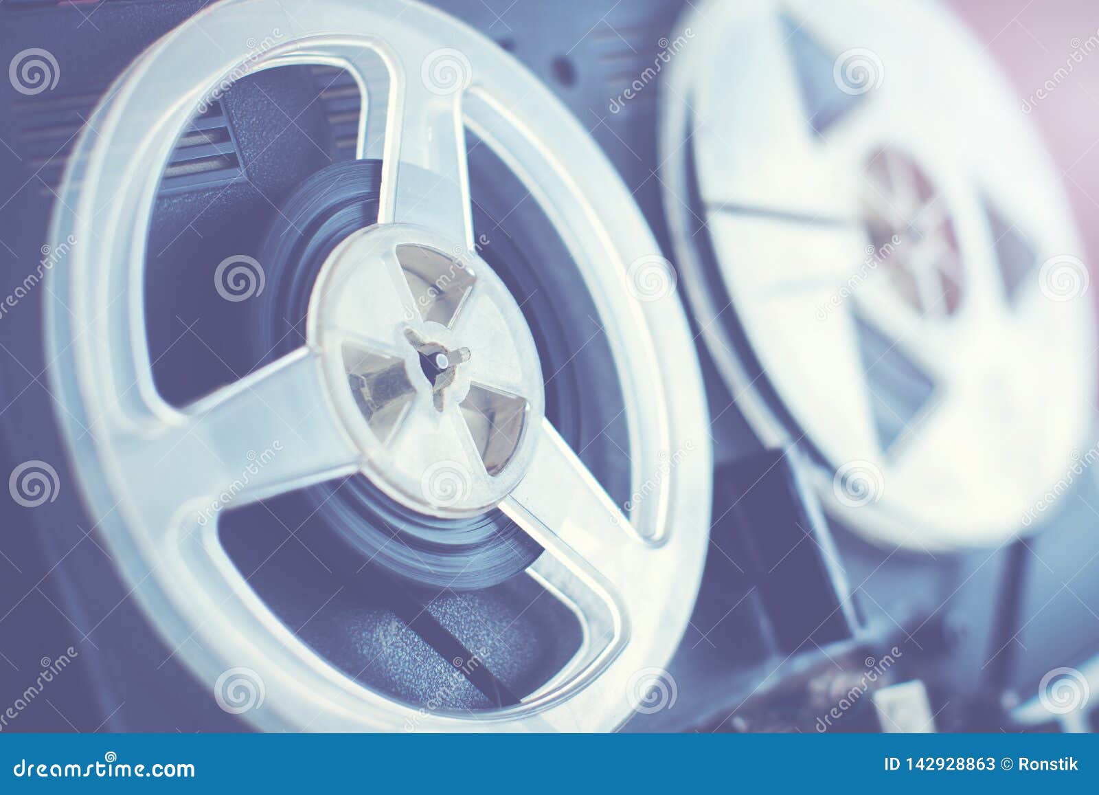 Retro Audio Reel To Reel Recorder Stock Image - Image of analog, sound ...