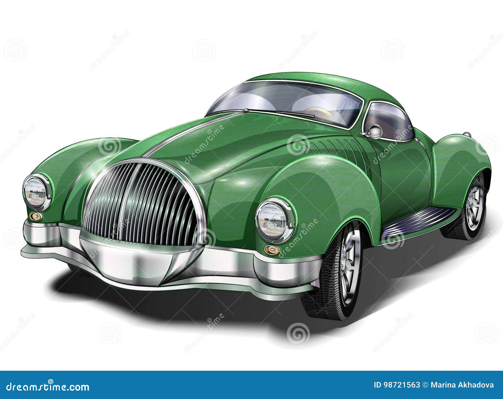 Retro- Auto stock abbildung. Illustration von kreativ - 98721563