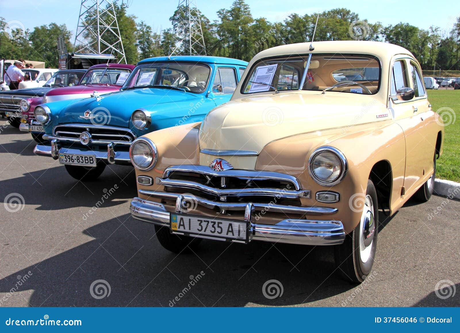 Retro auto show editorial photo. Image of concept, brand - 37456046