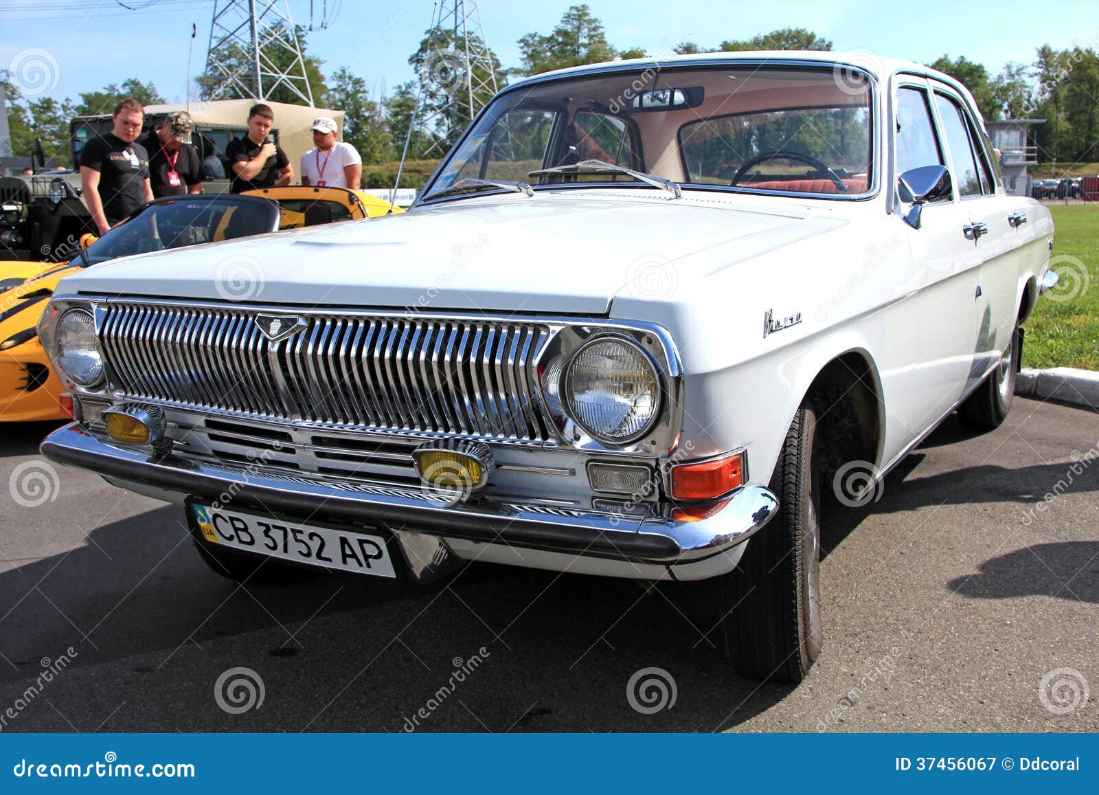 Retro Auto Show. GAZ Volga (Soviet-made Automobile Editorial ...