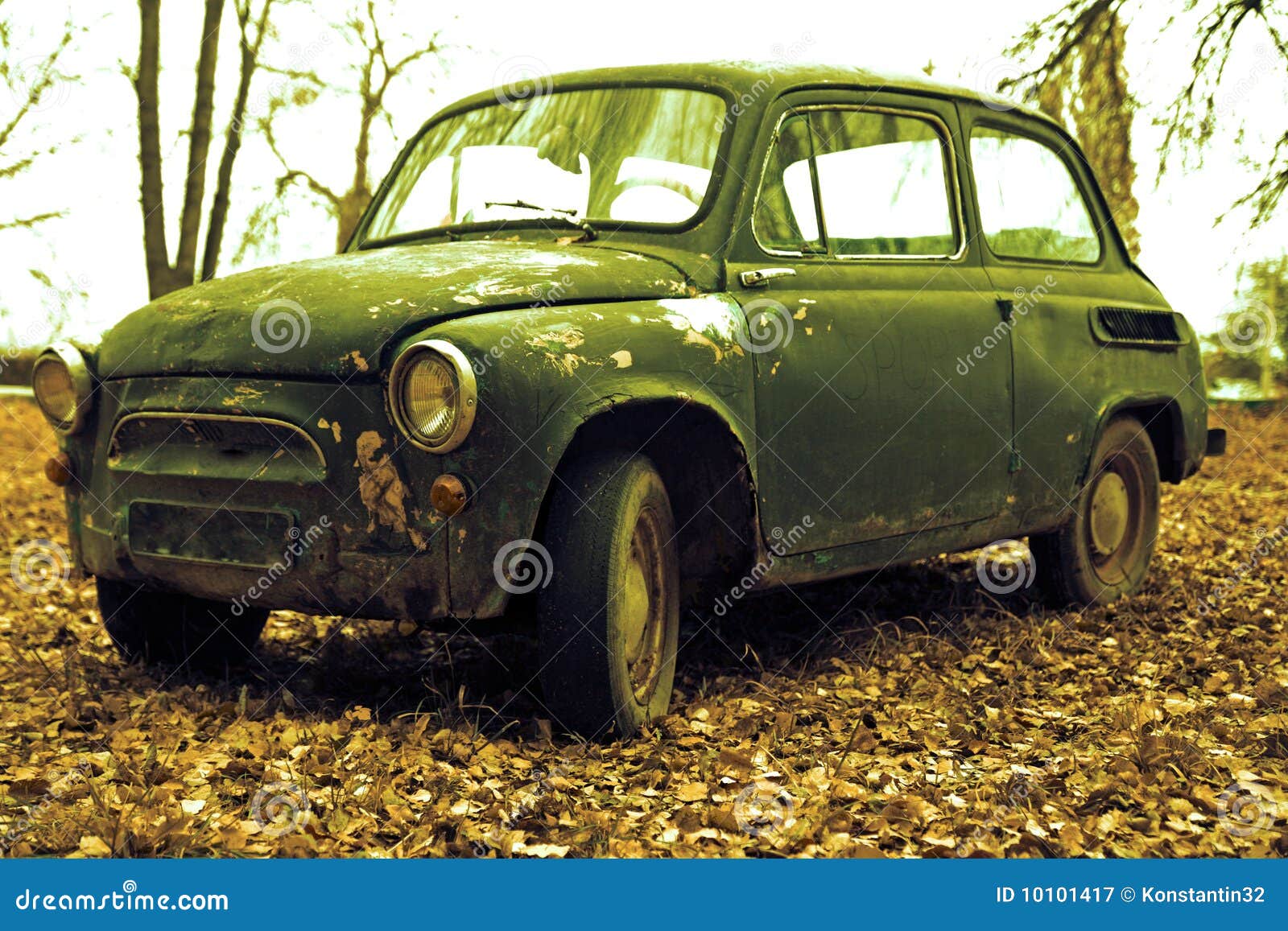 Retro auto van Grunge stock afbeelding. Image of retro - 10101417