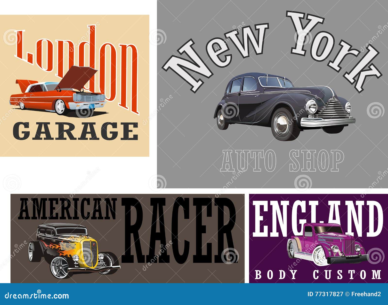 Retro automotive car logo stock illustration. Illustration of classic ...