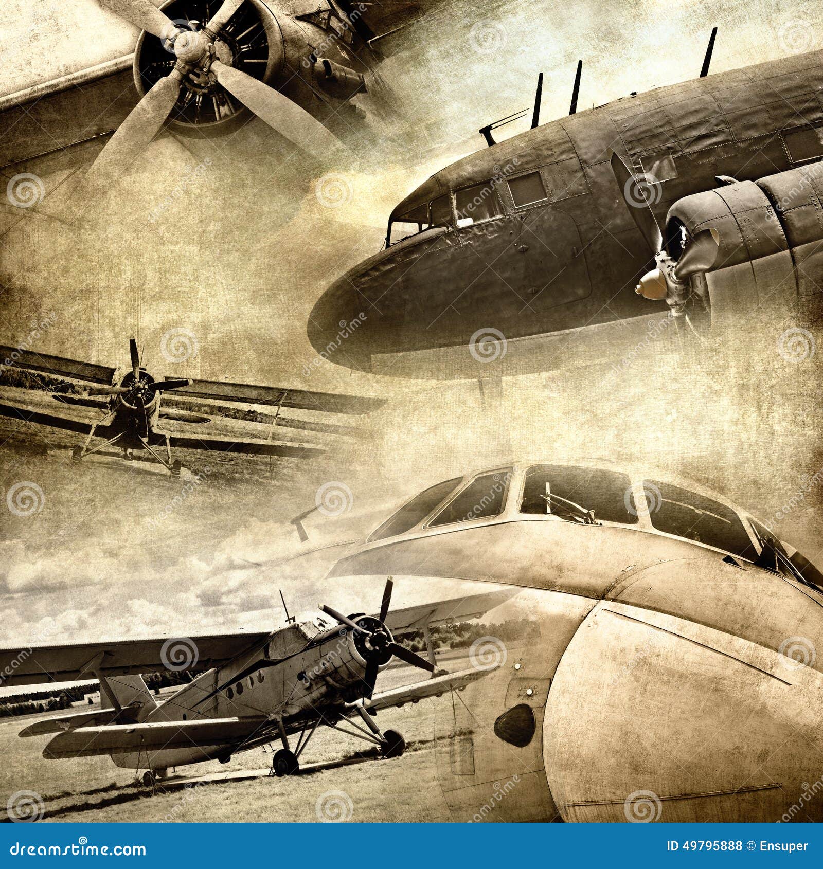 Retro aviation stock illustration. Illustration of history - 49795888