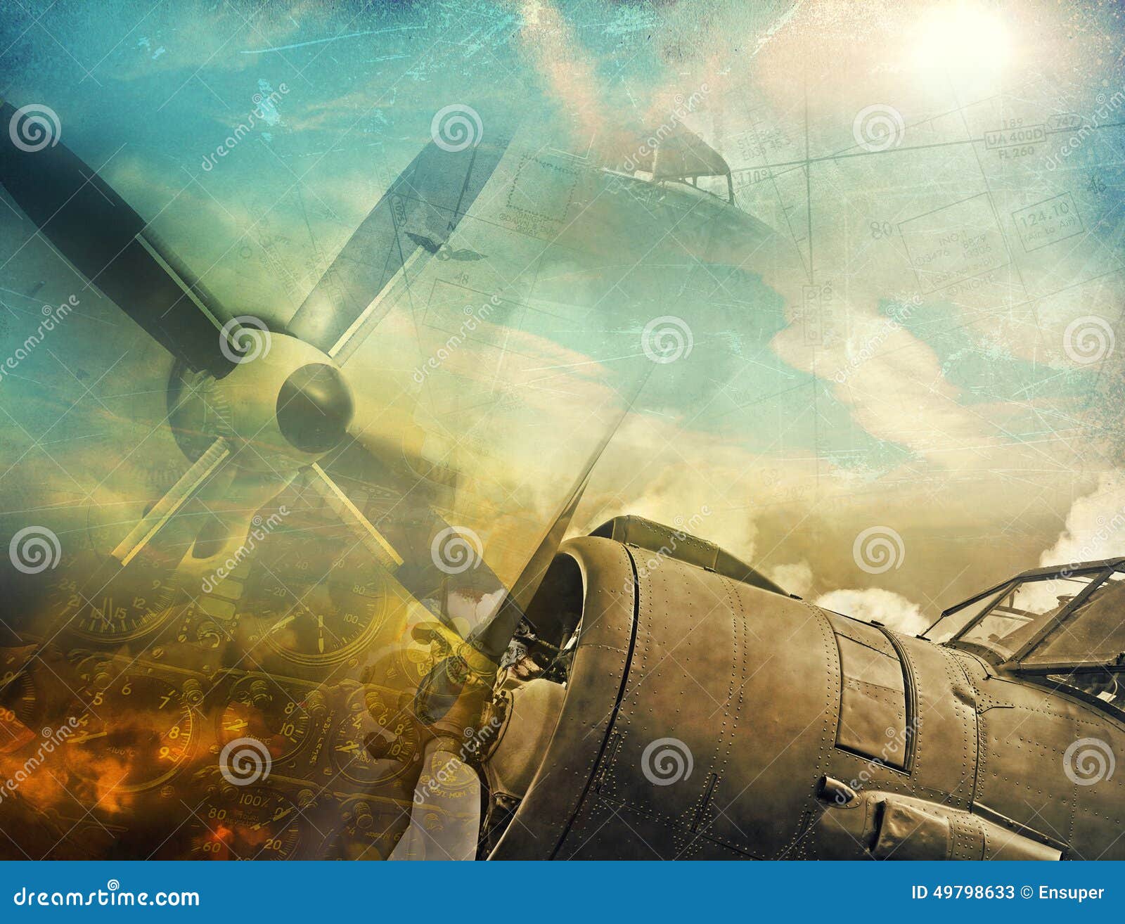 Retro aviation stock illustration. Illustration of aircraft - 49798633