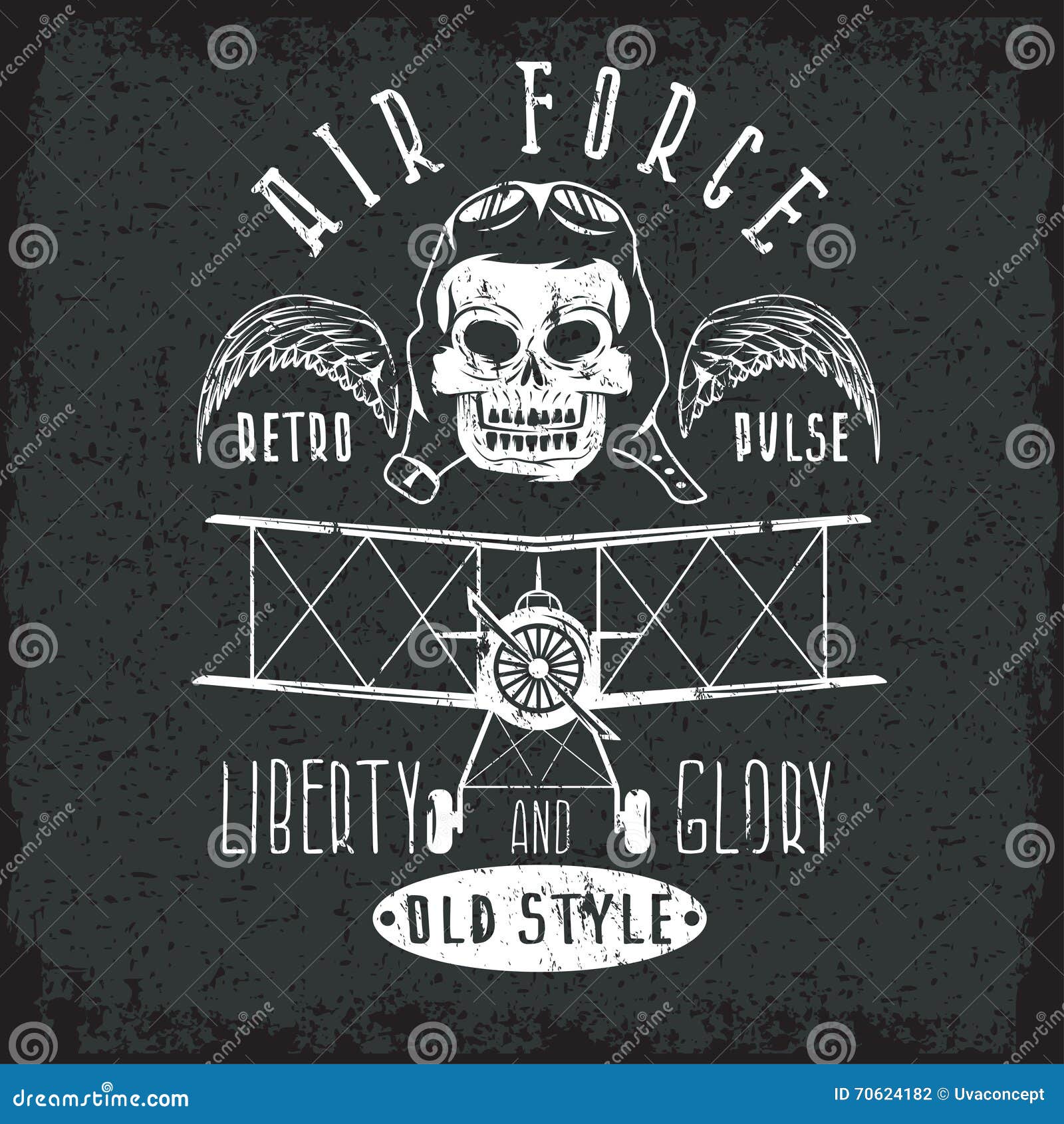 Retro Aviation Set Of 6 Posters. Vintage Vector Airplane Labels, Design ...