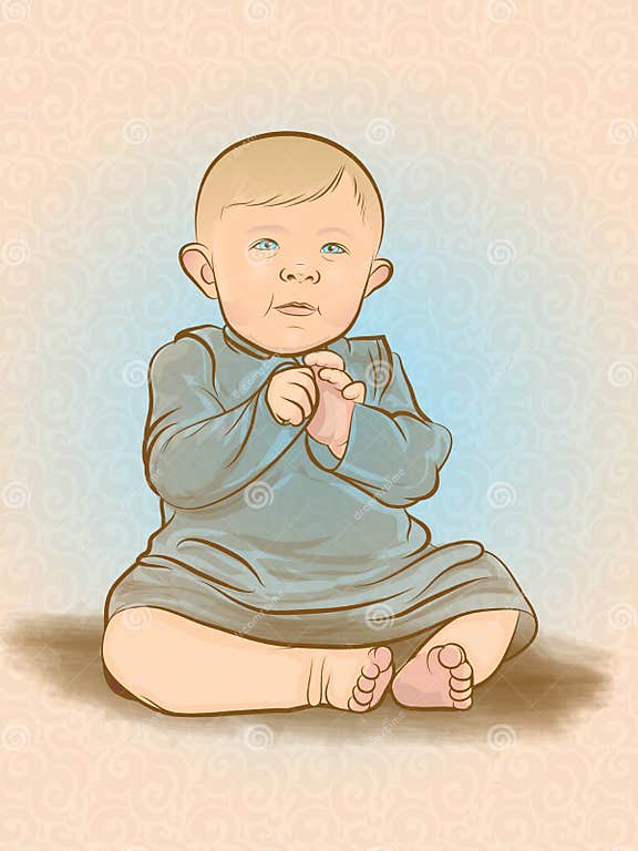 Retro Baby Illustration stock vector. Illustration of generation - 29301057