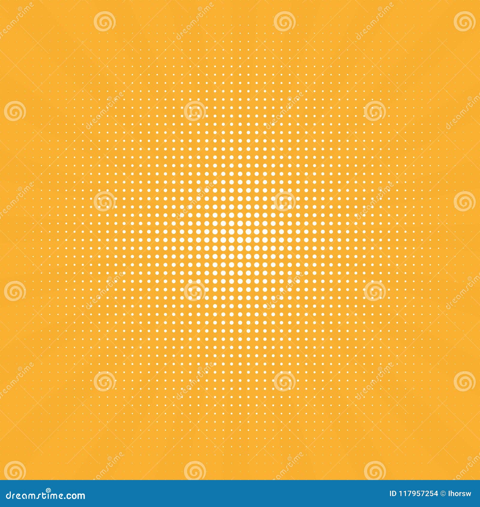 Retro Background. Centric Yellow Vector Pattern, Sun Dots Stock Vector ...