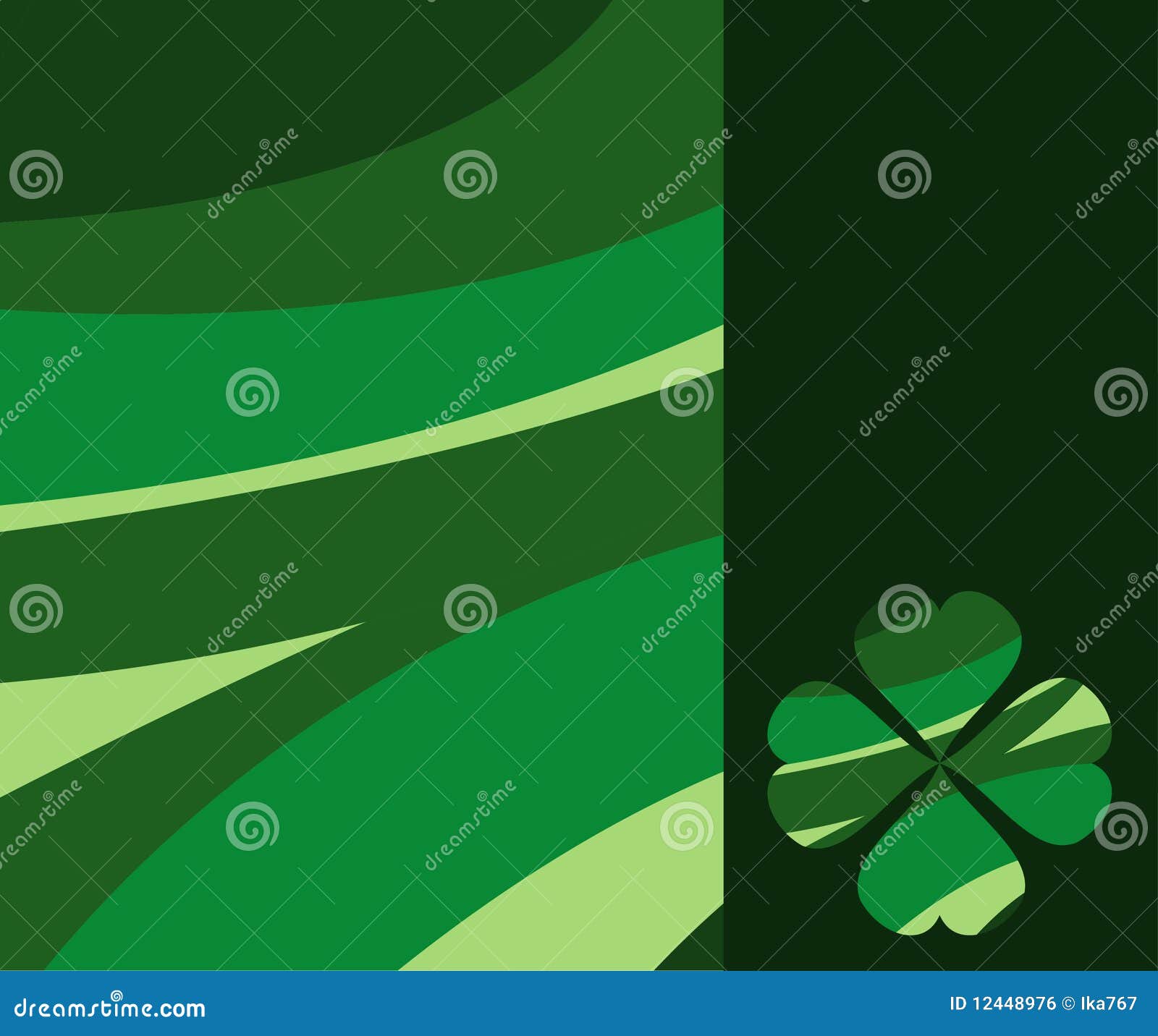 Retro Background with Clover Stock Vector - Illustration of shape ...