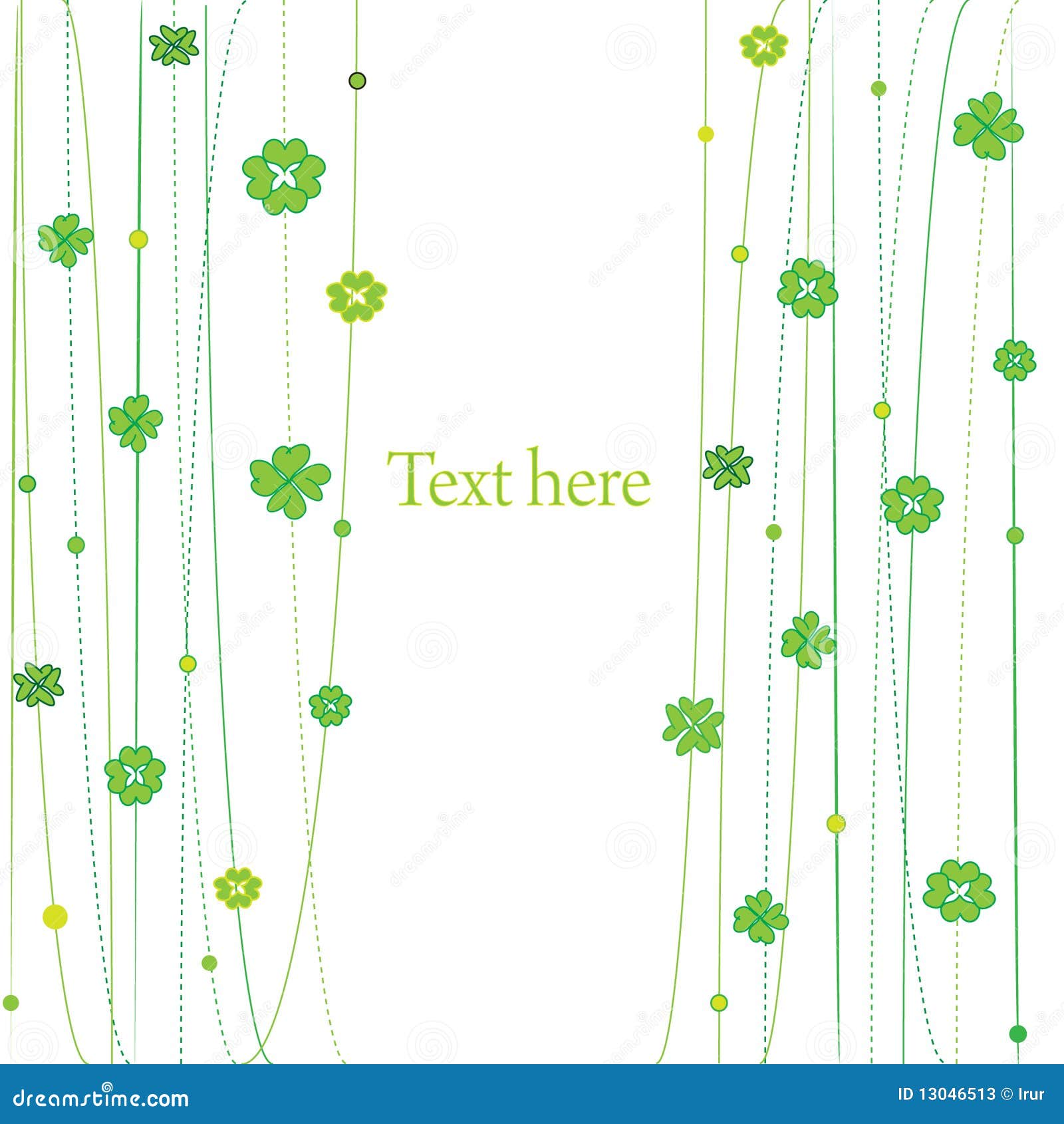 Retro Background with Clovers Stock Vector - Illustration of ...