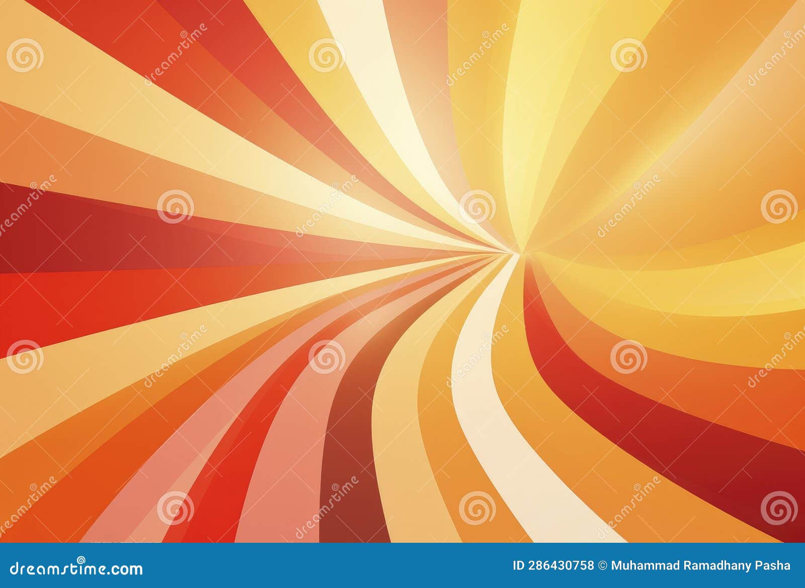 Retro Background with Curved, Rays or Stripes in the Center. Sunburst ...