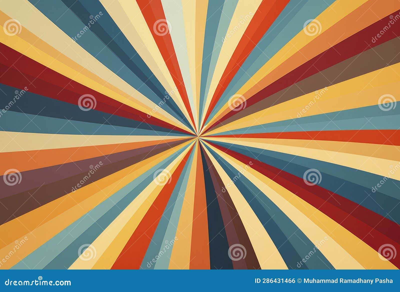 Retro Background with Curved, Rays or Stripes in the Center. Sunburst ...