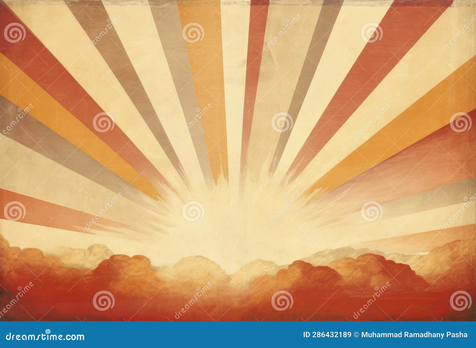 Retro Background with Curved, Rays or Stripes in the Center. Sunburst ...