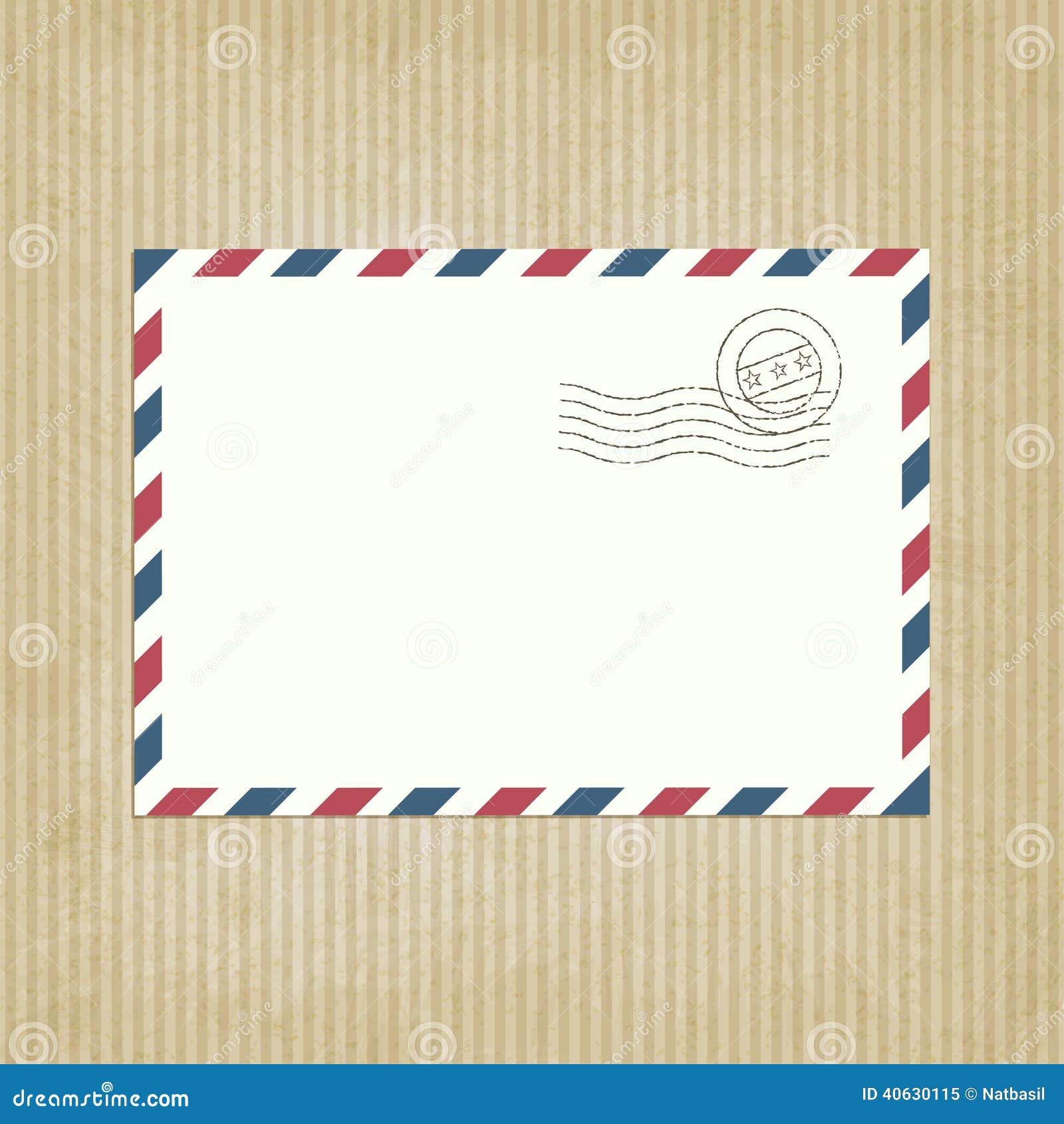 Retro Background with Envelope Stock Vector - Illustration of texture ...