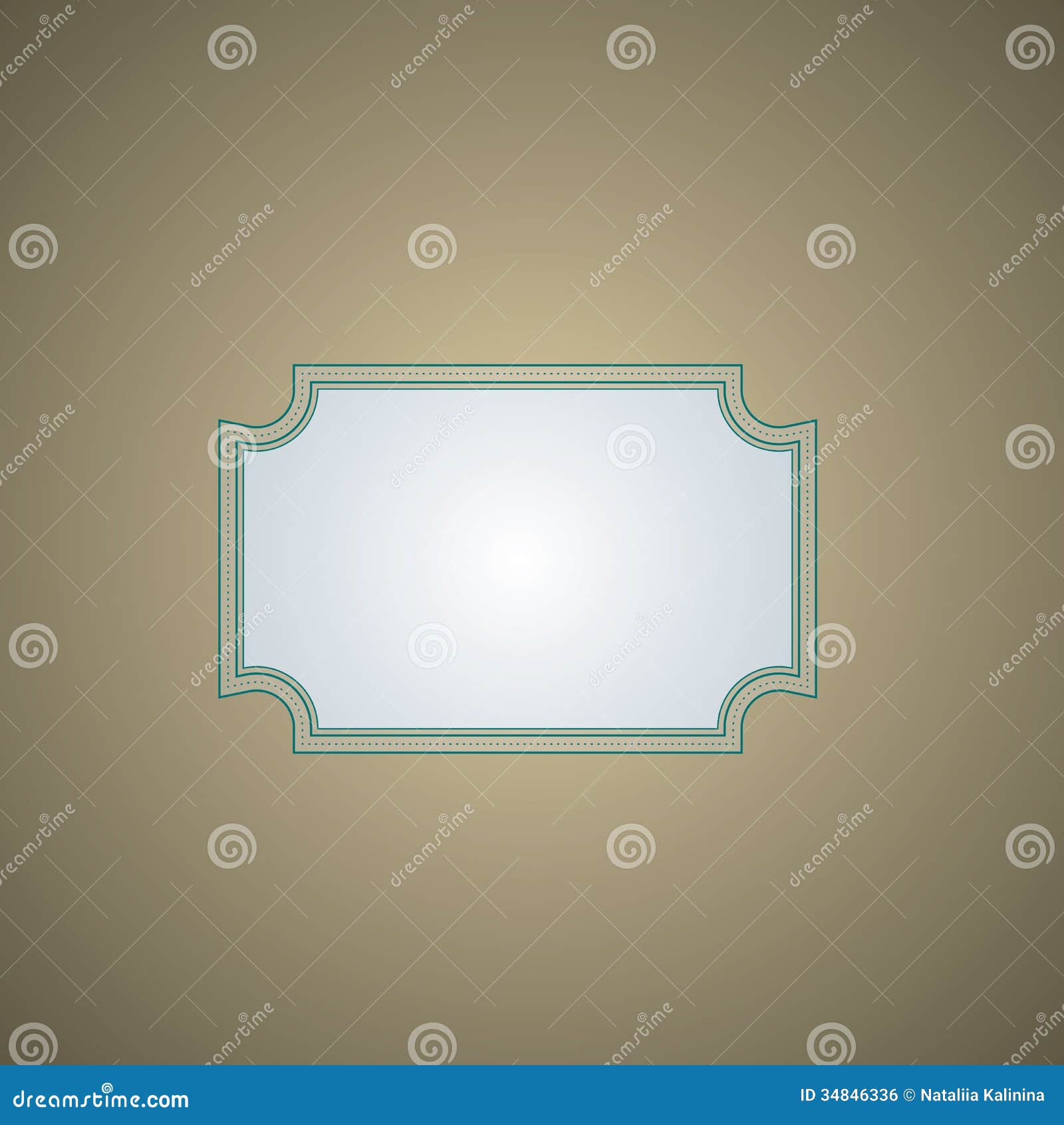 Retro Background with a Frame Stock Vector - Illustration of line ...