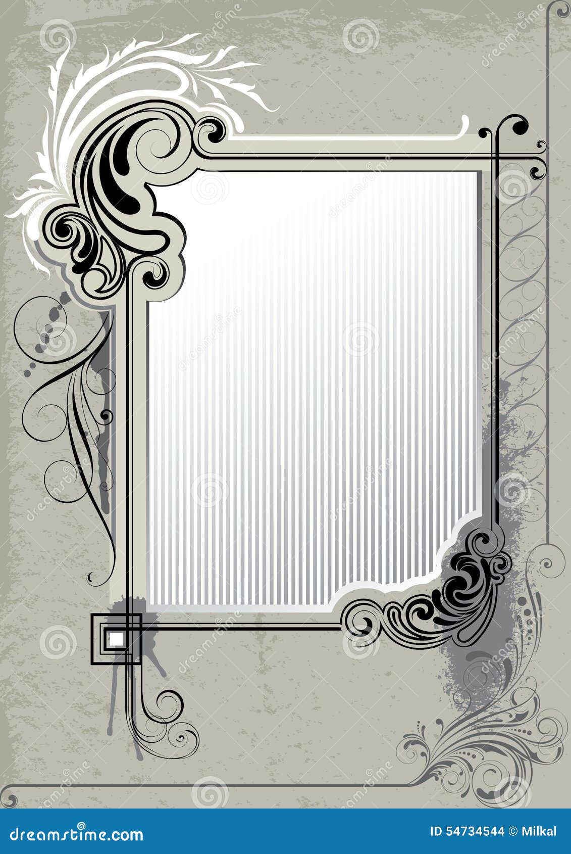 Retro background frame stock vector. Illustration of backgrounds - 54734544