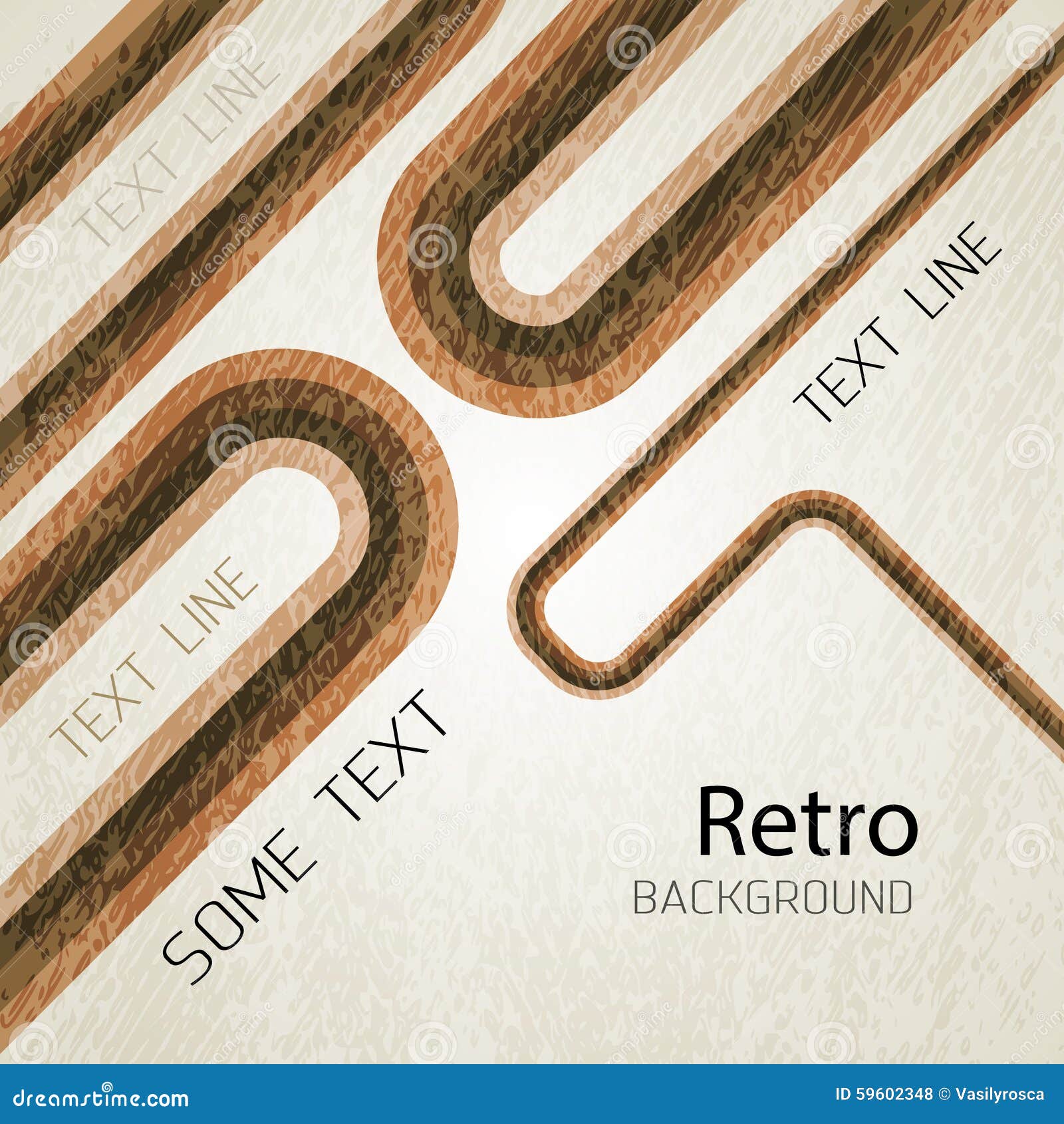 Retro Background with Lines Stock Vector - Illustration of line ...