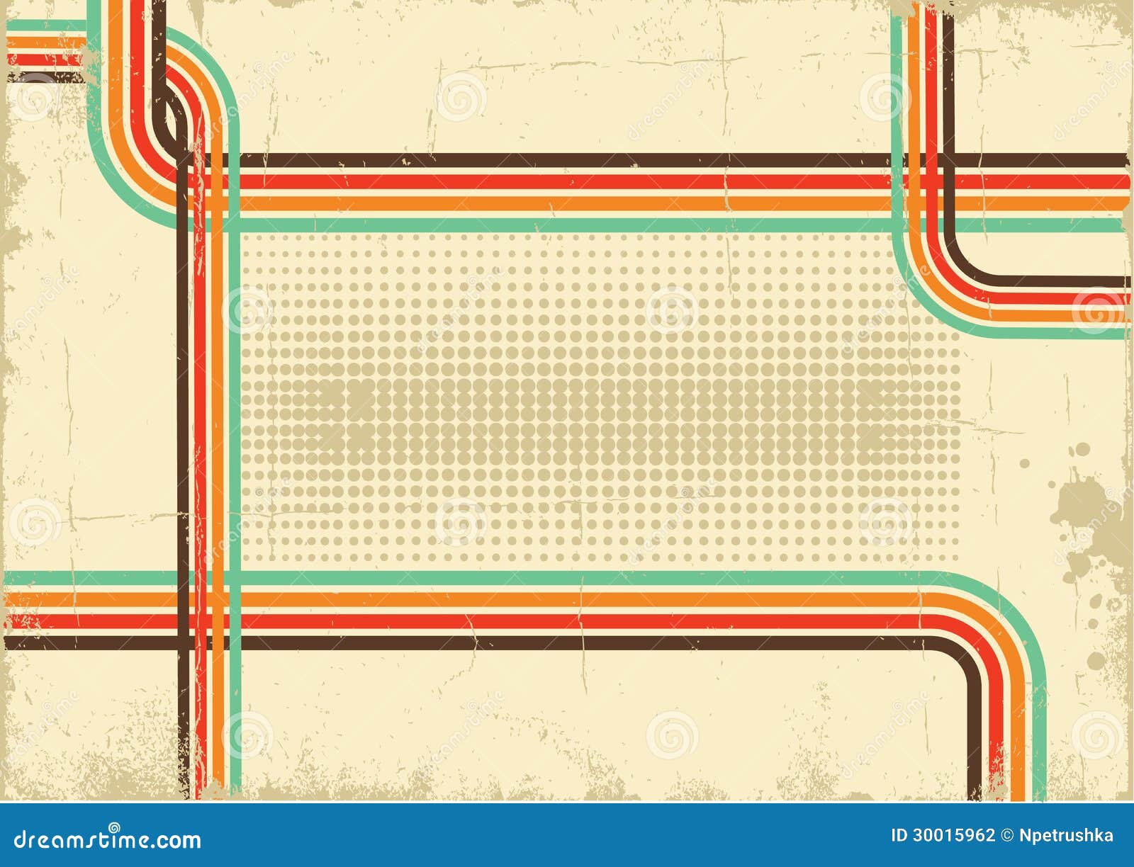 Retro Background . Vector Abstract Poster on Old Pa Stock Vector ...