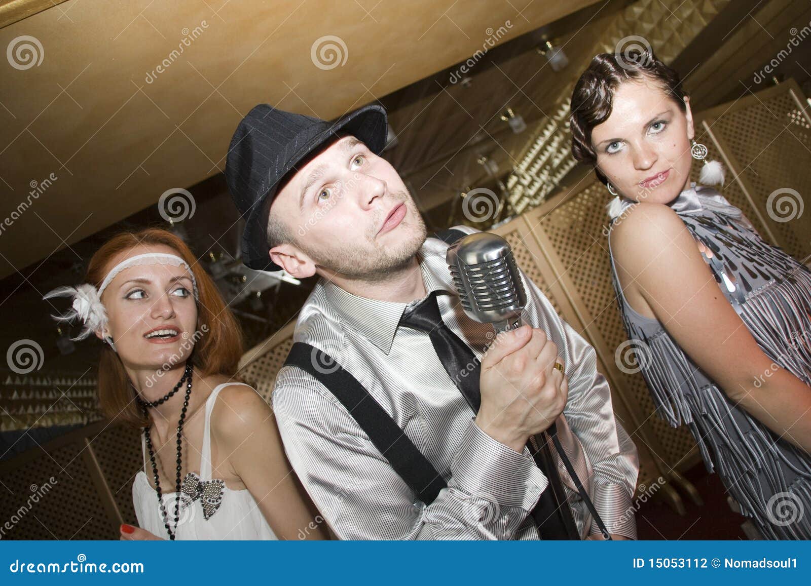 Retro band stock photo. Image of male, lifestyles, exhibition - 15053112