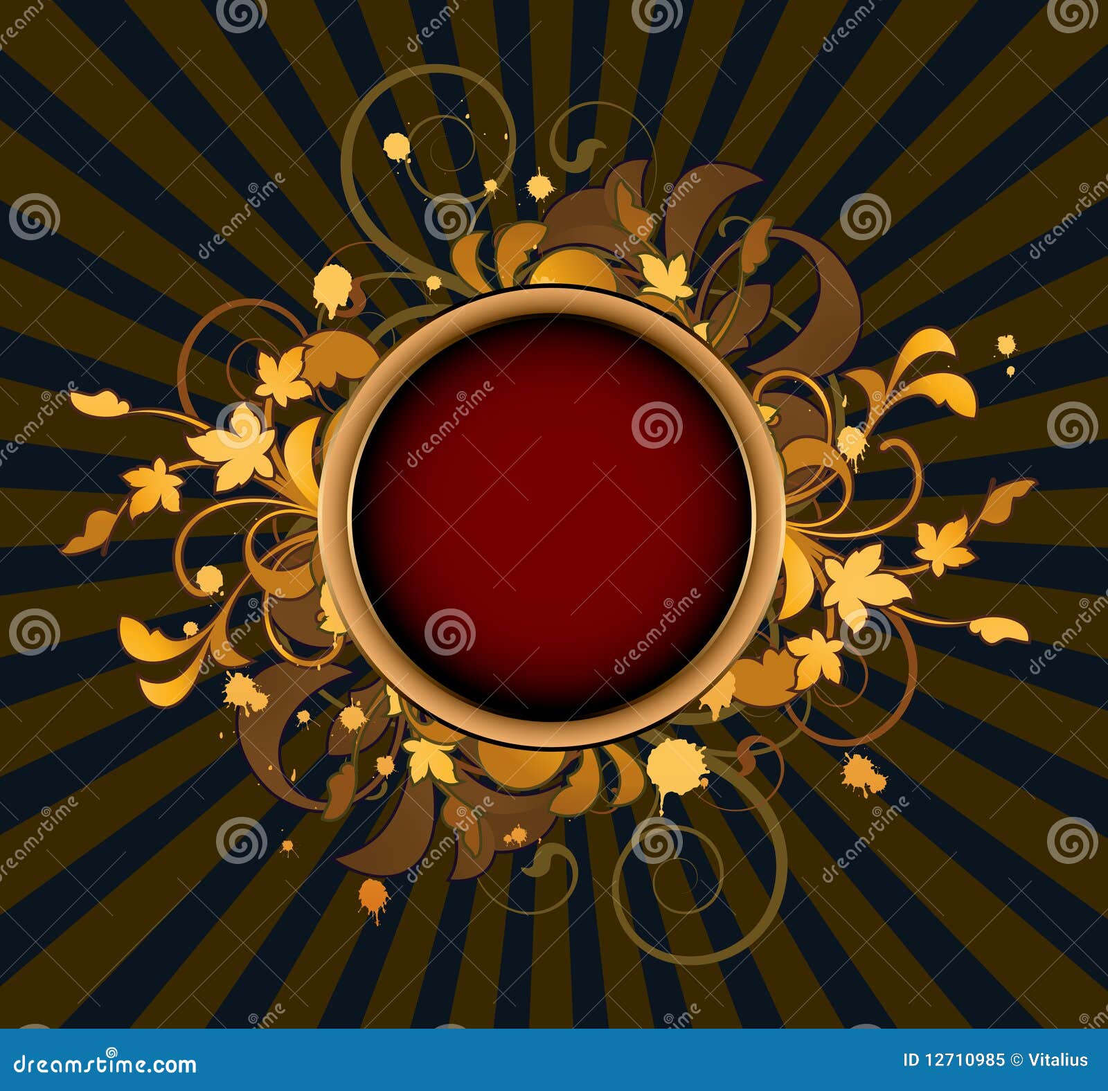 Retro banner stock vector. Illustration of curled, design - 12710985