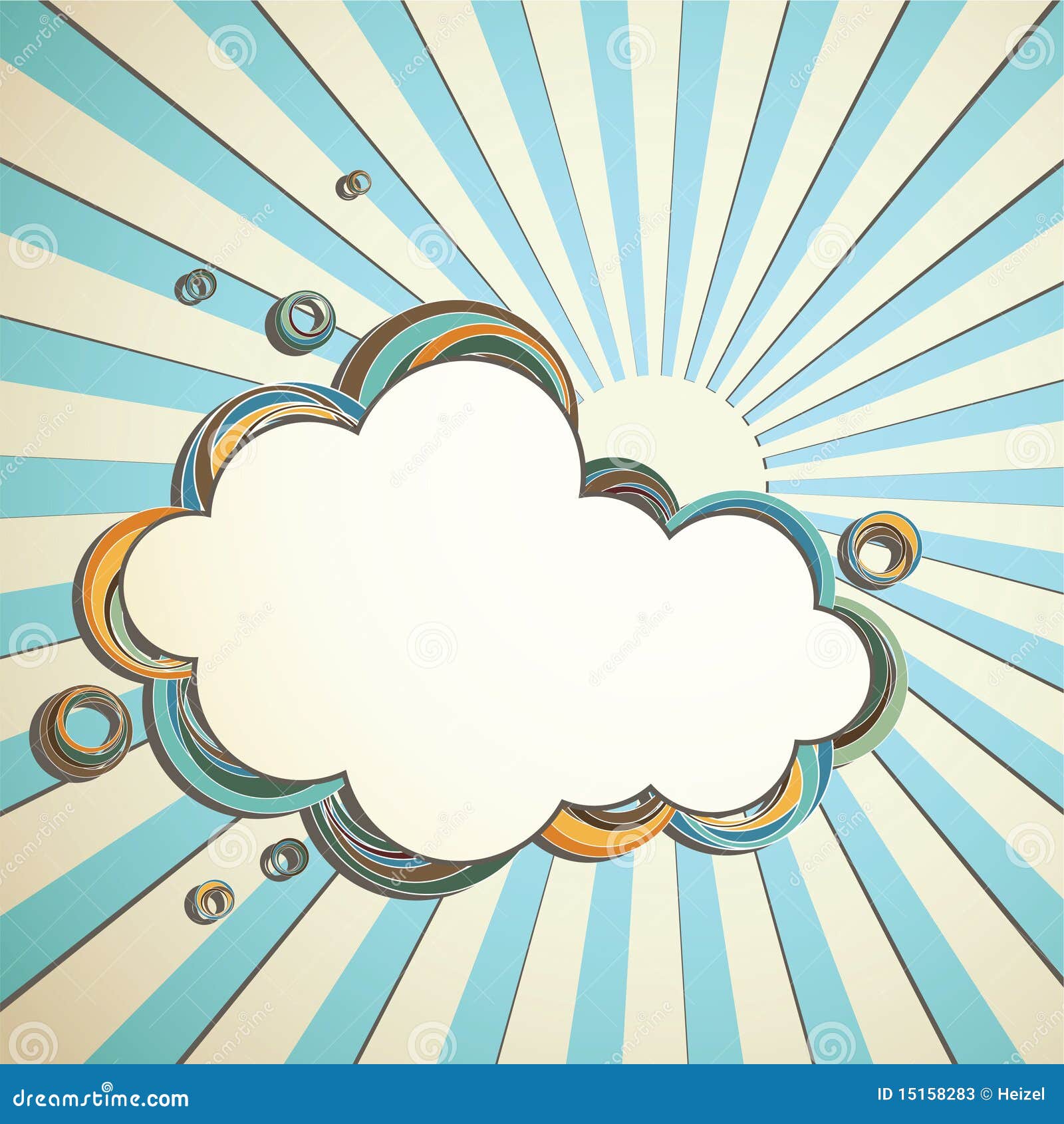 Retro banner stock vector. Illustration of nature, abstract - 15158283