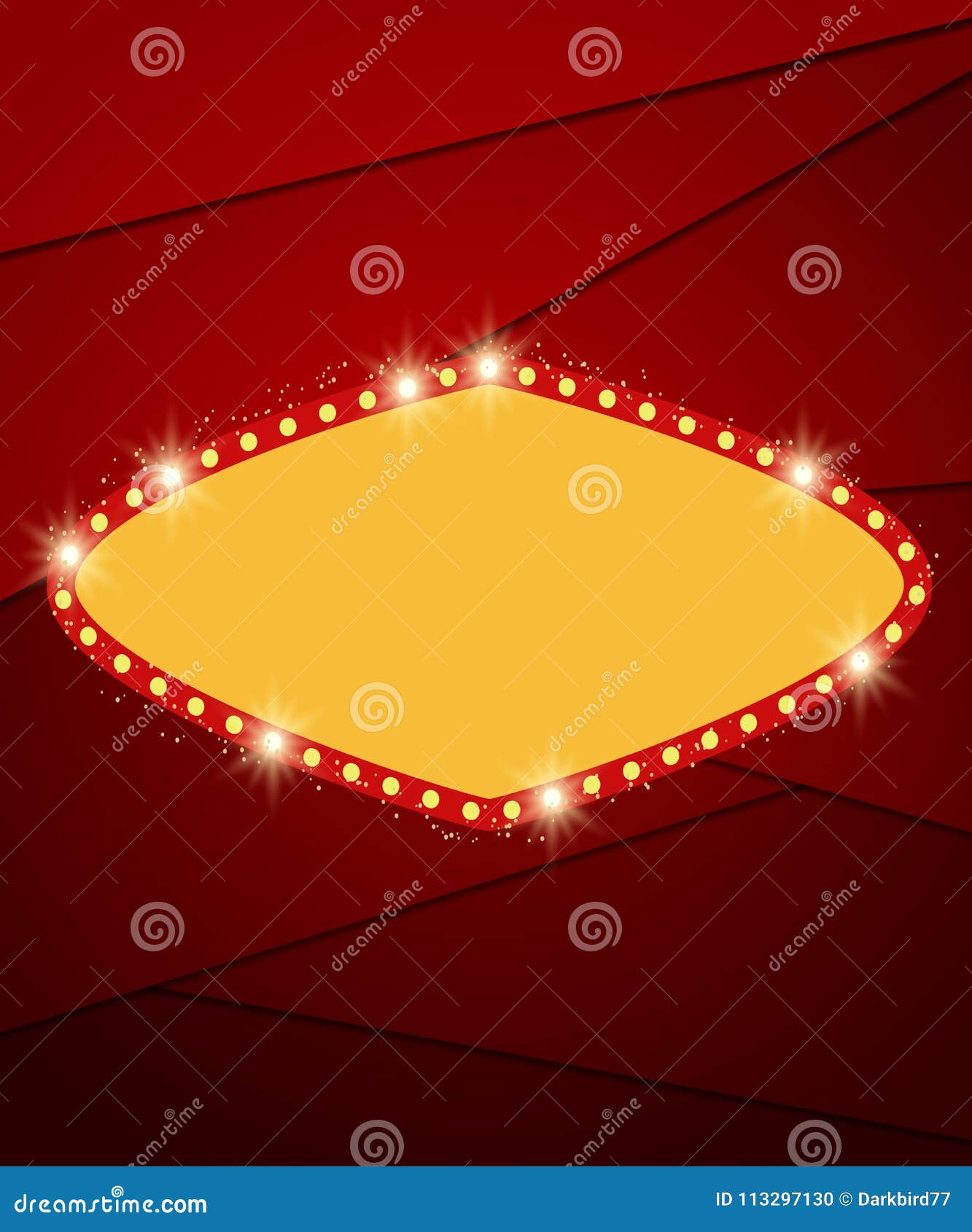 Retro Banner on Abstract Modern Geometric Background Stock Illustration ...