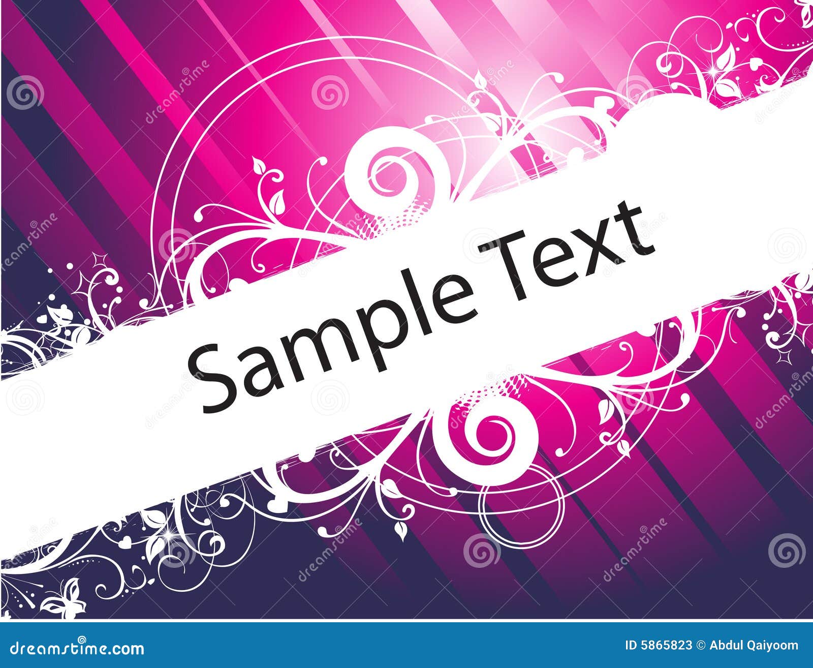 Retro Banner for Sample Text Stock Illustration - Illustration of leaf ...