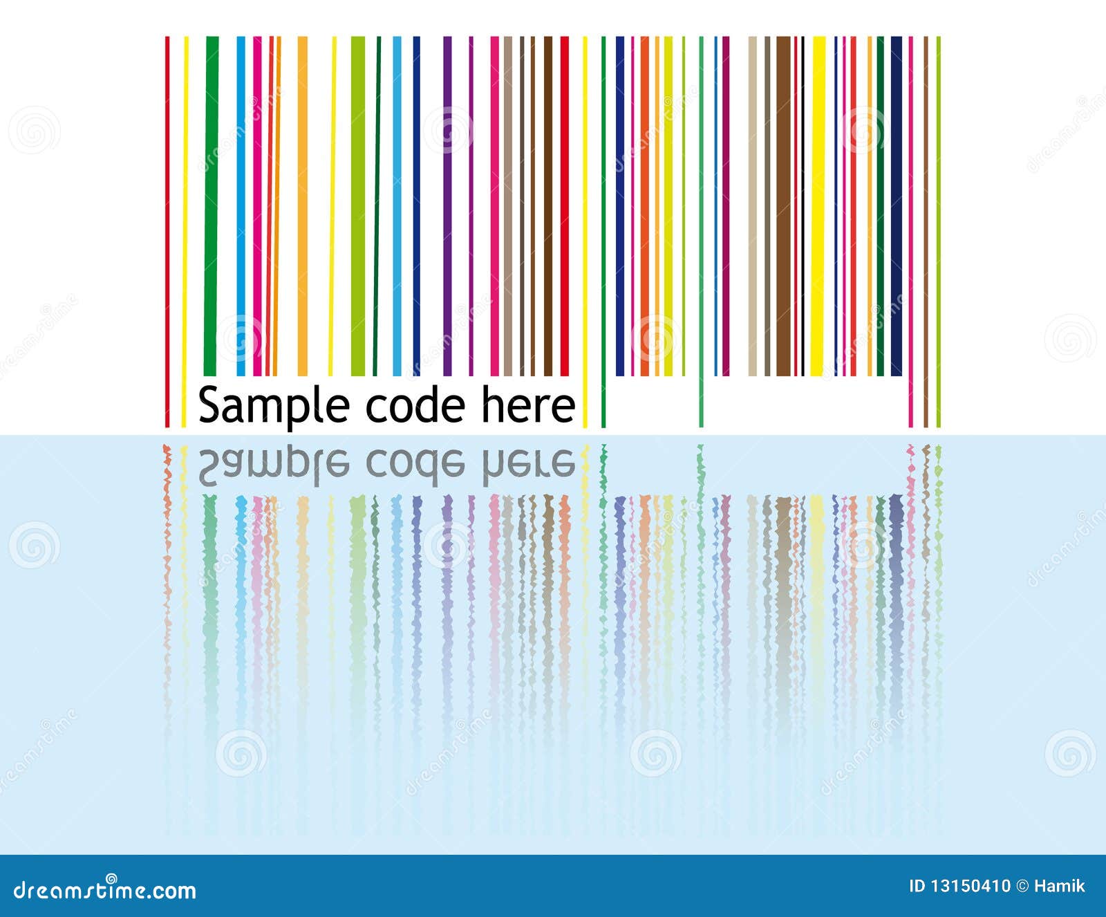 Retro barcode stock vector. Illustration of graphic, colour - 13150410