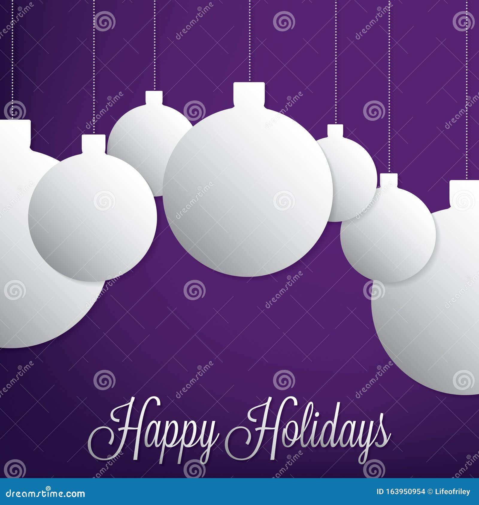 Retro Overlay Christmas Bauble Card Stock Vector - Illustration of ...