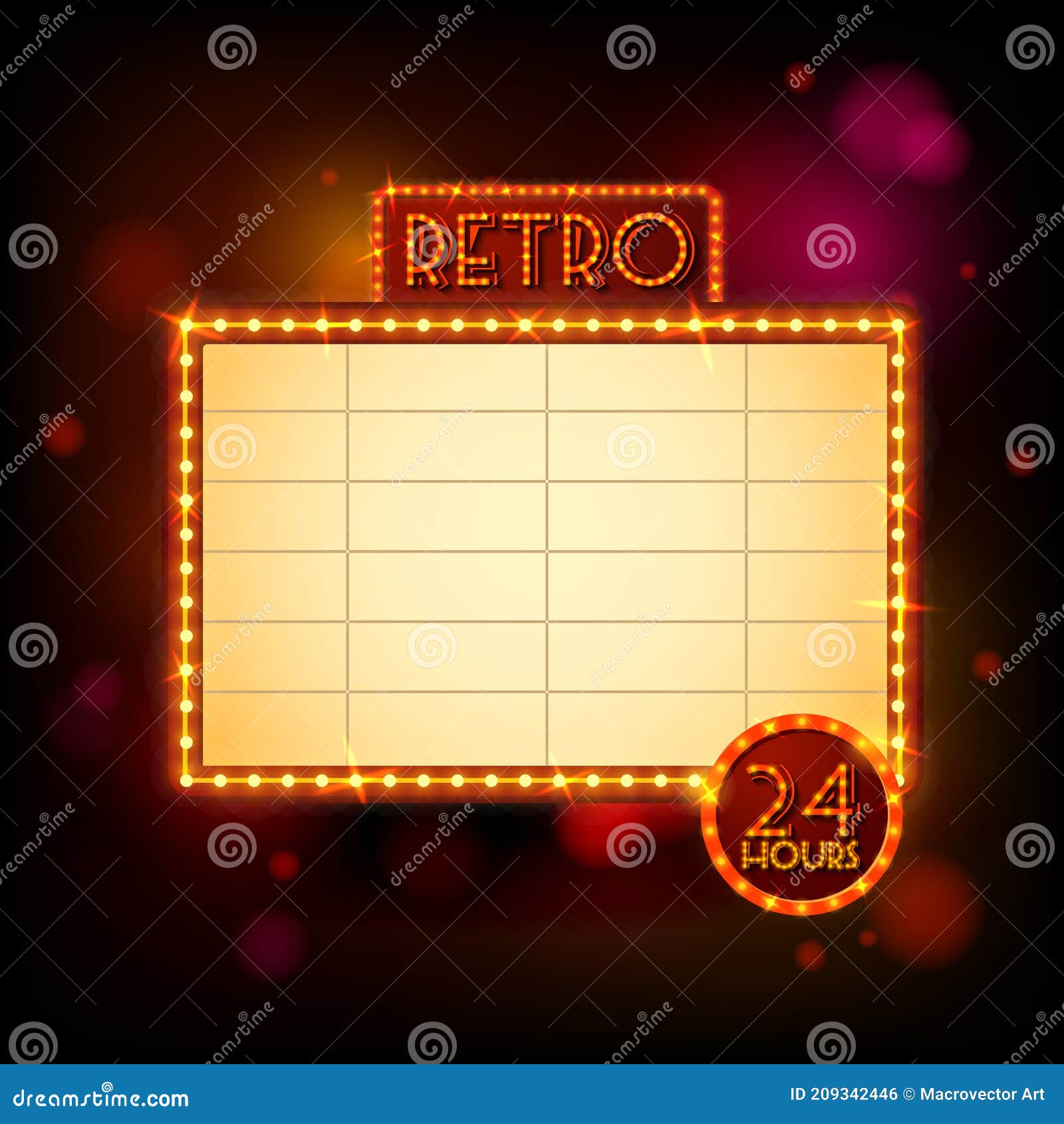 Retro Billboard Poster Vector Design Illustration Stock Vector ...