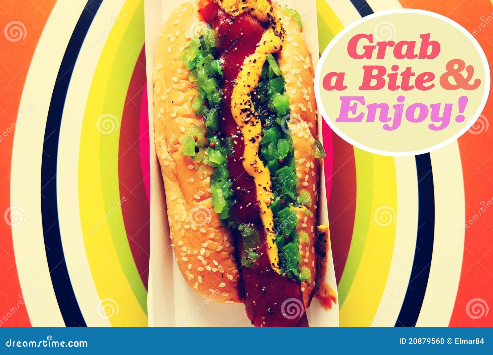 Retro Bite stock photo. Image of retro, america, hotdog - 20879560