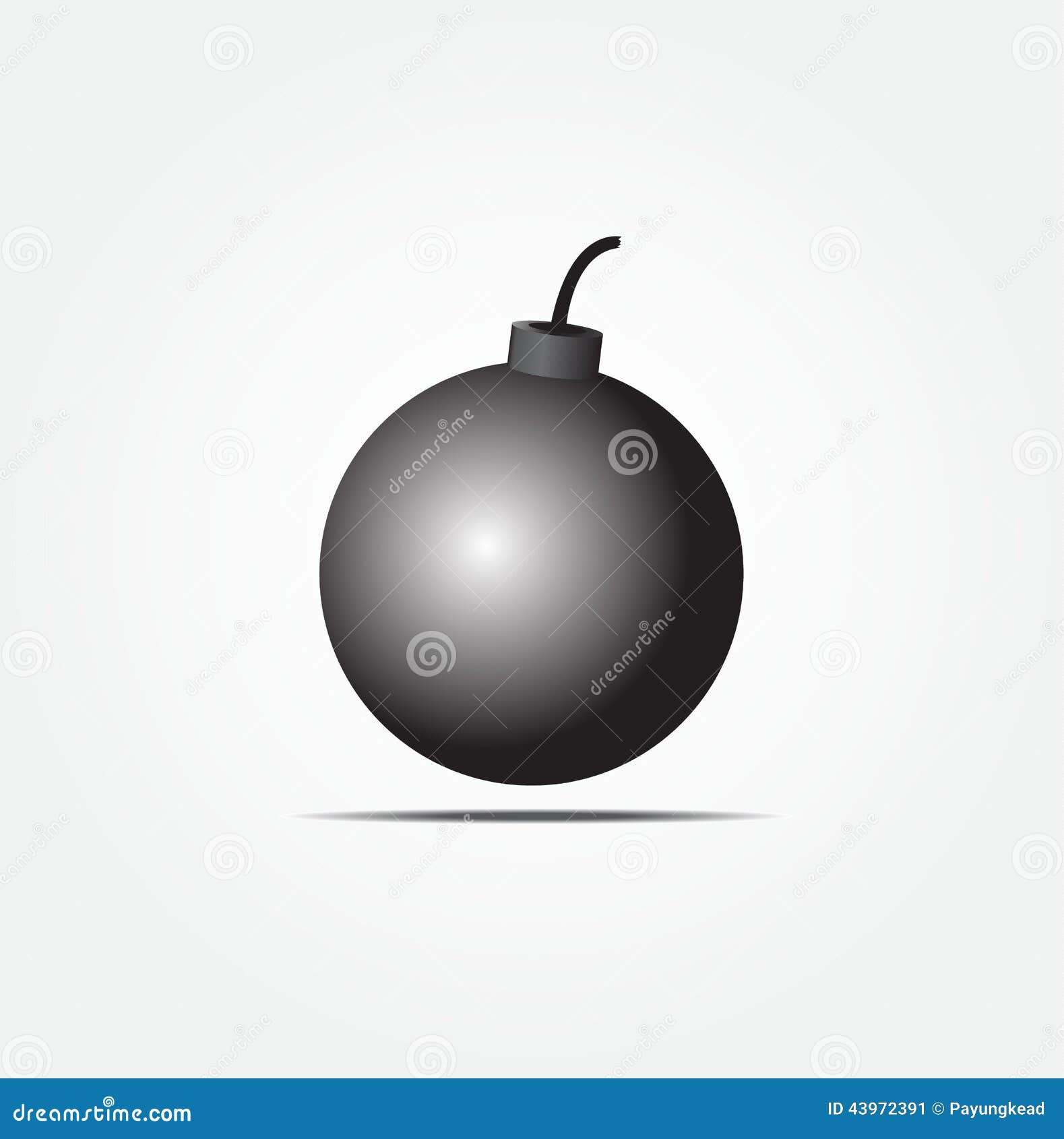 Retro black bomb stock vector. Illustration of icon, explode - 43972391