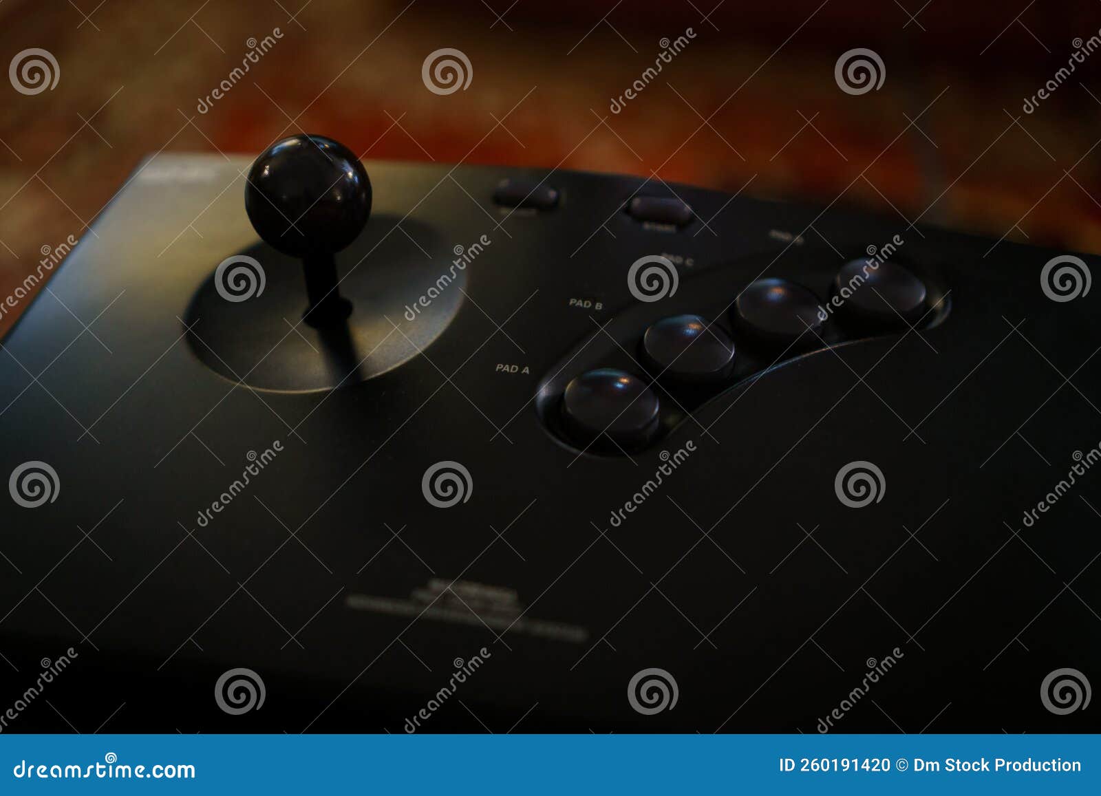 Retro black joystick stock photo. Image of electronics - 260191420