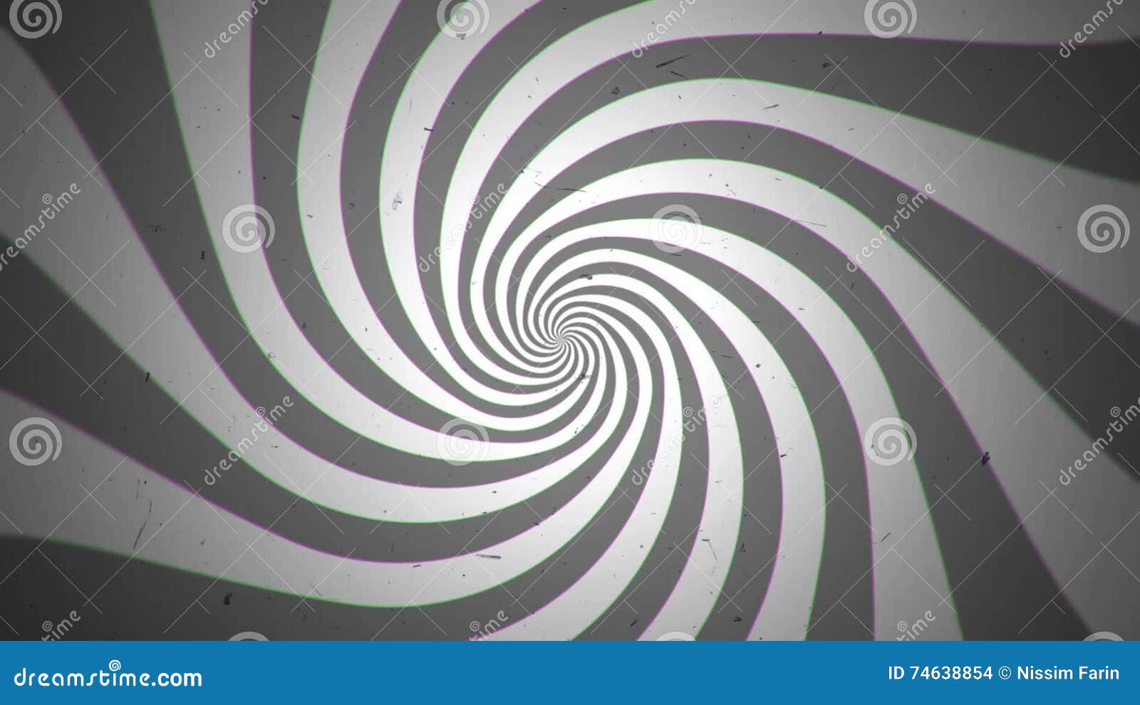 Retro Black and White Spiral Time Tunnel Stock Footage - Video of funny ...