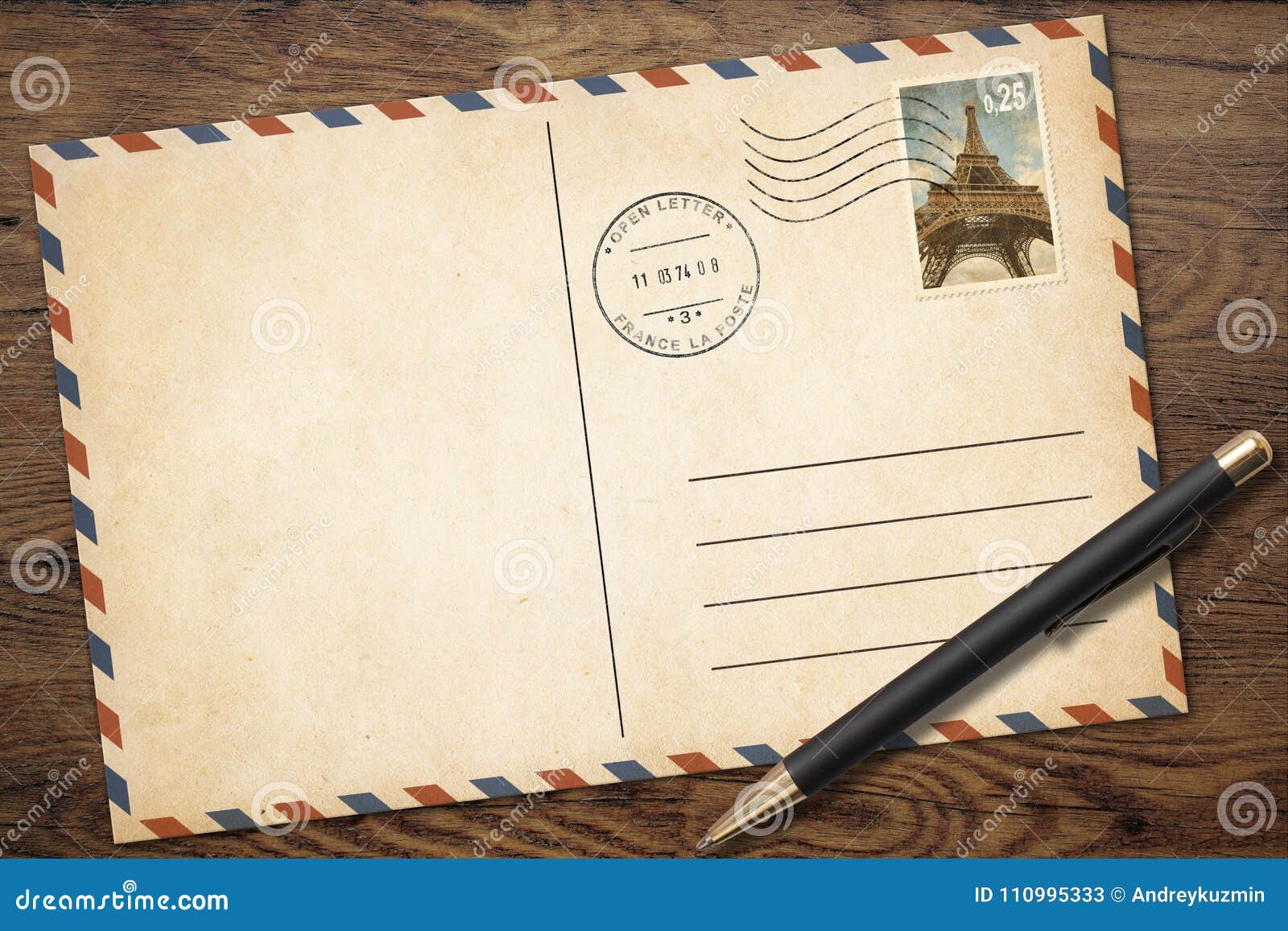 Blank Postcard Mockup For Personalized Designs And Templates Stock ...