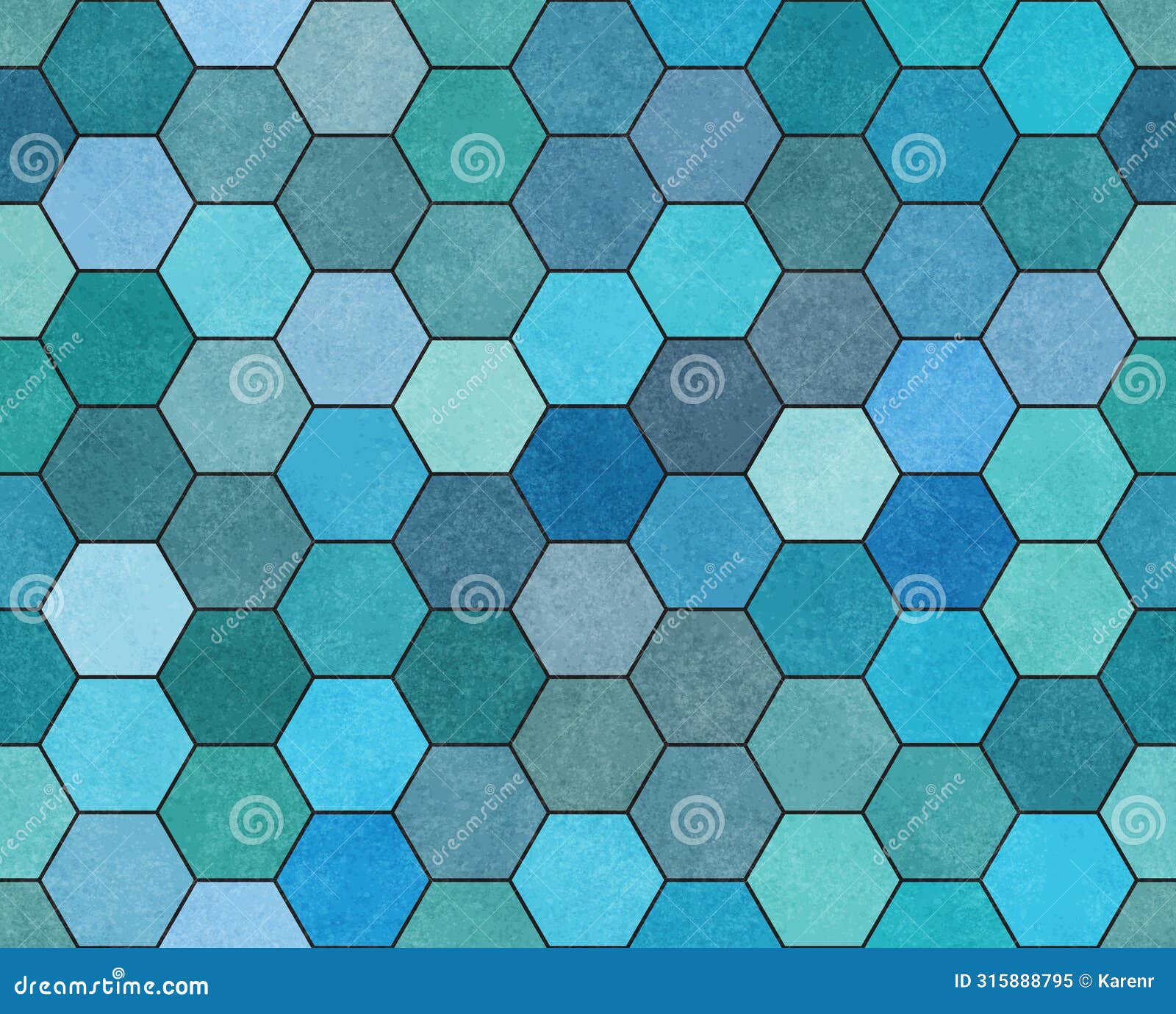 Retro Blue Hex Abstract Background Stock Image - Image of blue, retro ...