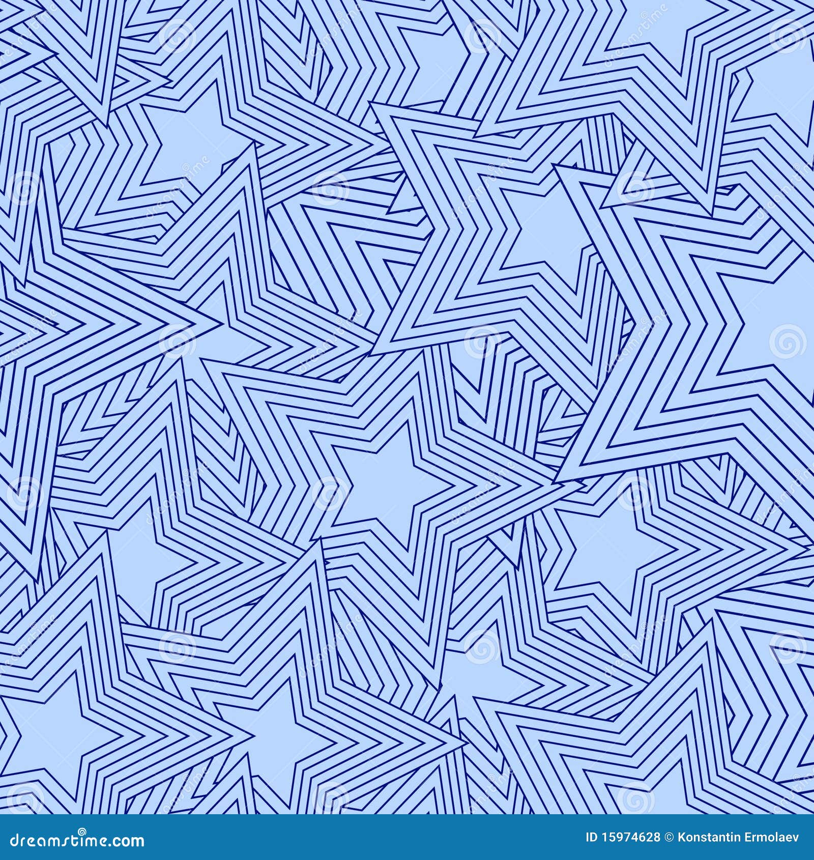 Retro blue seamless star stock illustration. Illustration of design ...
