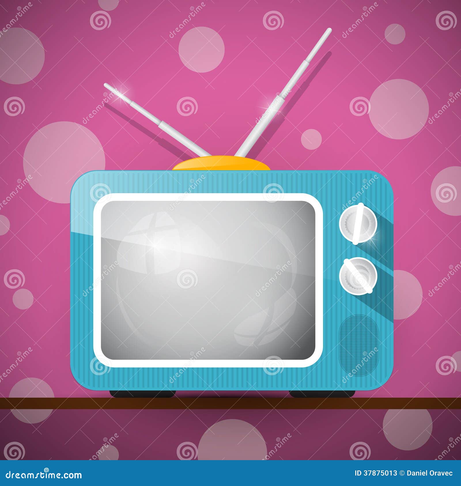 Blue Television Screen With Static Noise Abstract Background Stock ...
