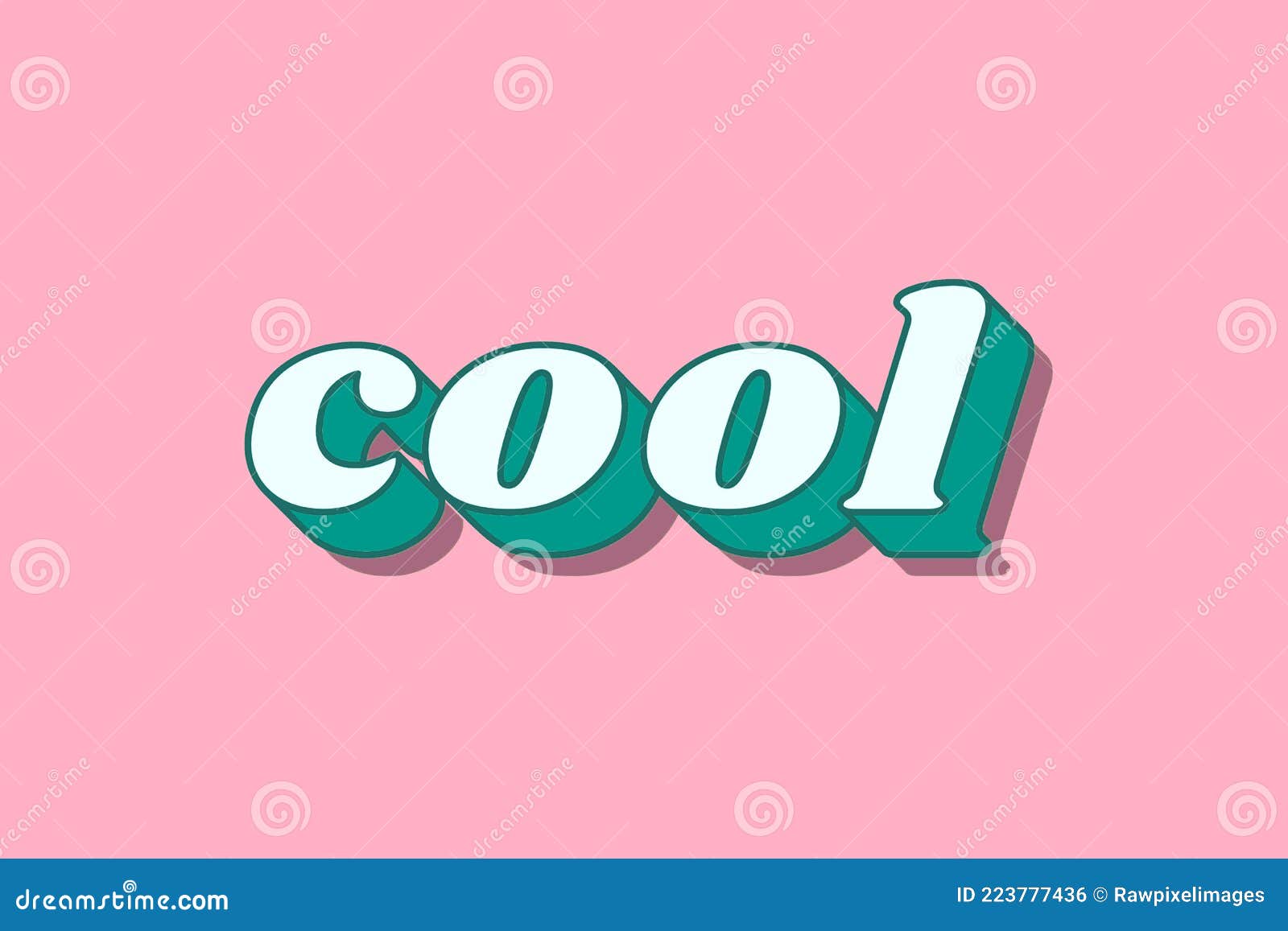 Retro Bold Font Cool Lettering Shadow Typography Stock Illustration ...